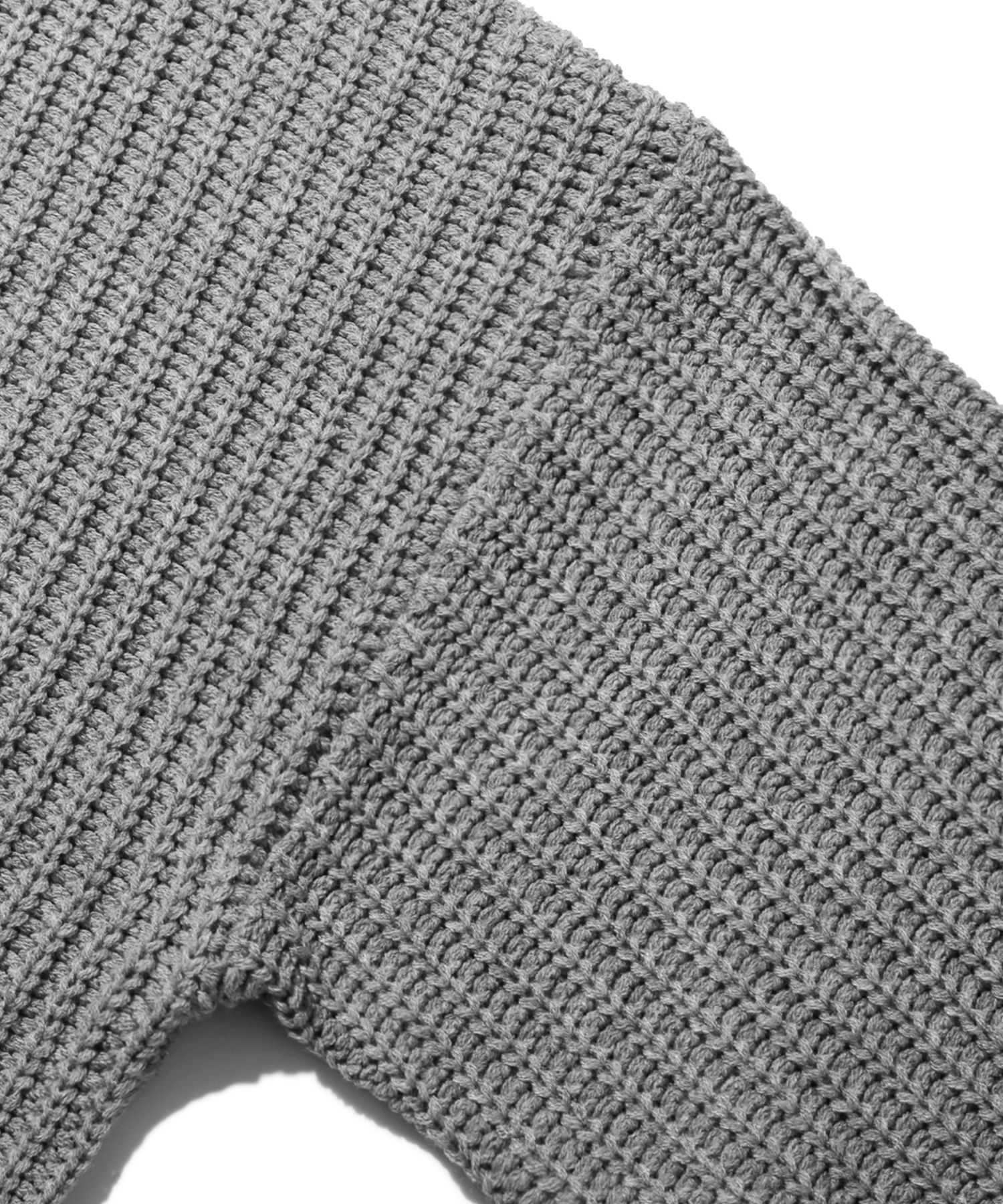 MUSINSA | TRILLION Washable Half Zip-up Collar Neck Hachi Knit_NEUTRAL GRAY