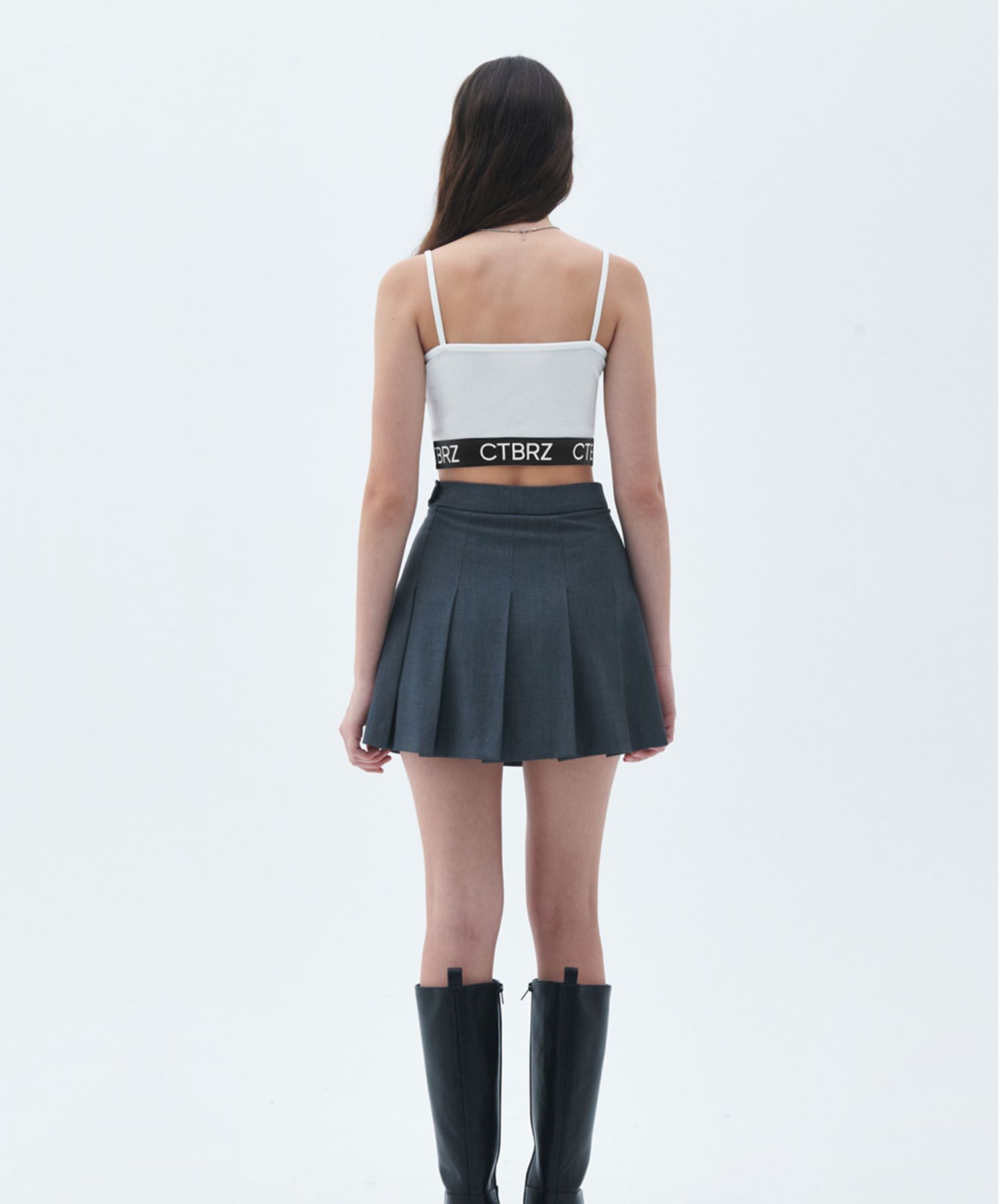 MUSINSA公式 | CITYBREEZE WOMAN Logo banding sleeveless top_IVORY