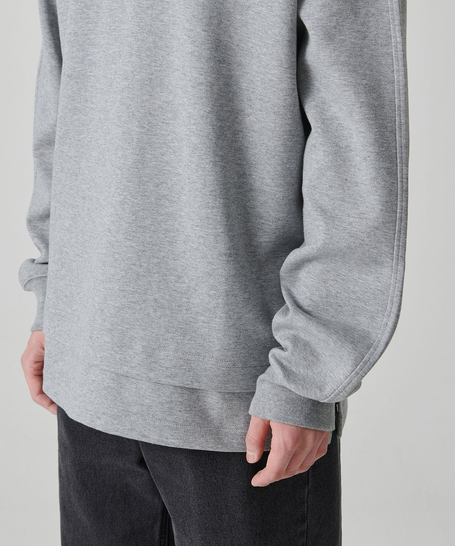 MUSINSA | MUSINSA STANDARD Flat Terry Oversized Double Layer Sweatshirt ...