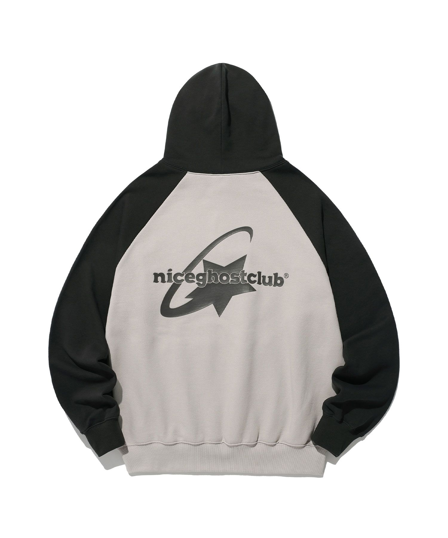 MUSINSA | NICE GHOST CLUB SHOOTING STAR LOGO HOODIE_BEIGE(NG2ESUM402A)