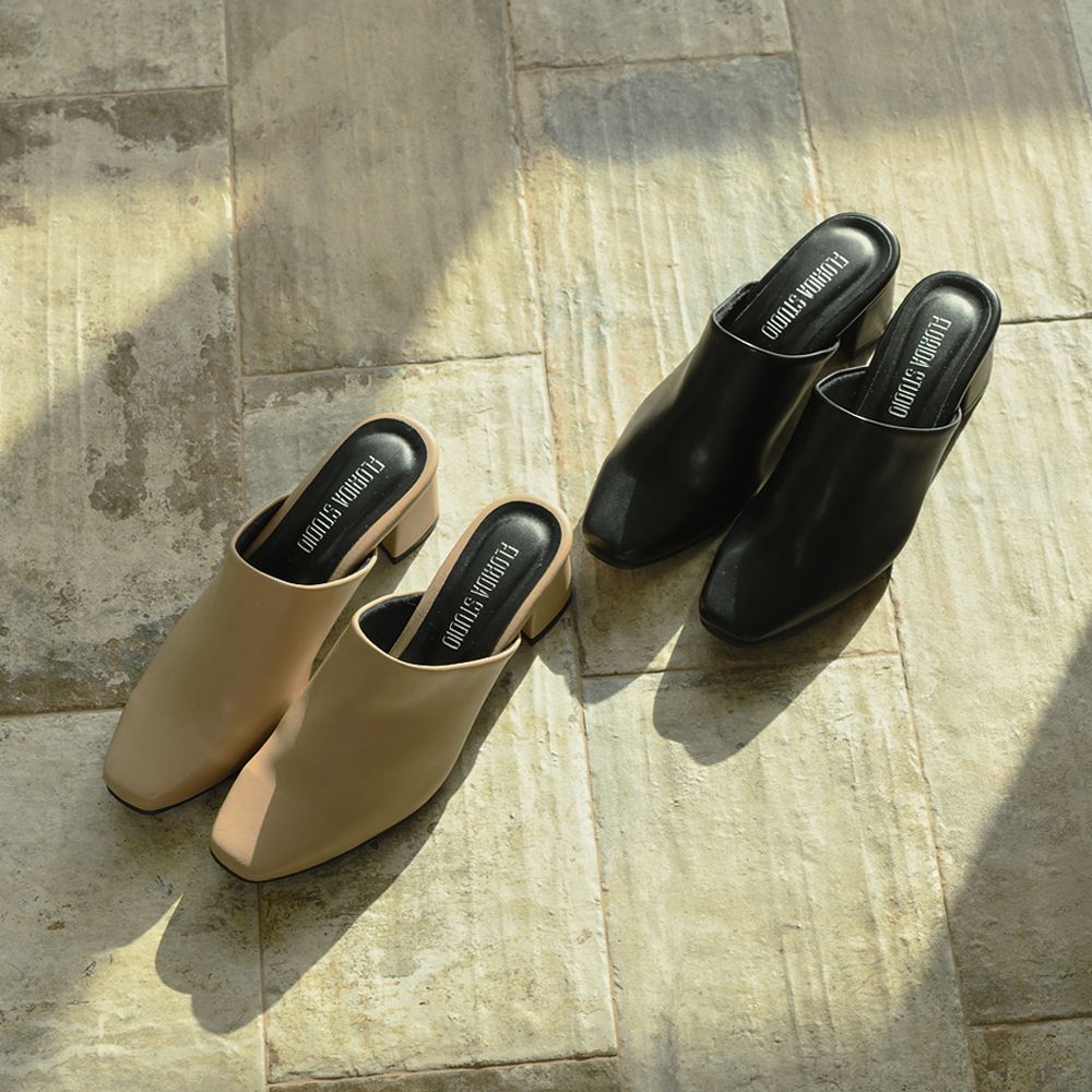 MUSINSA | FLORIDA STUDIO FL4032 Lovey 5CM Mule Deep Beige
