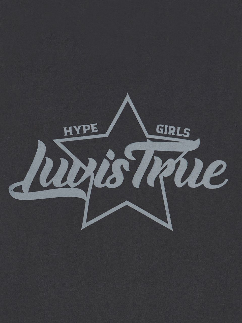 MUSINSA | LUV IS TRUE DN STAR LOGO T-Shirt_CHARCOAL