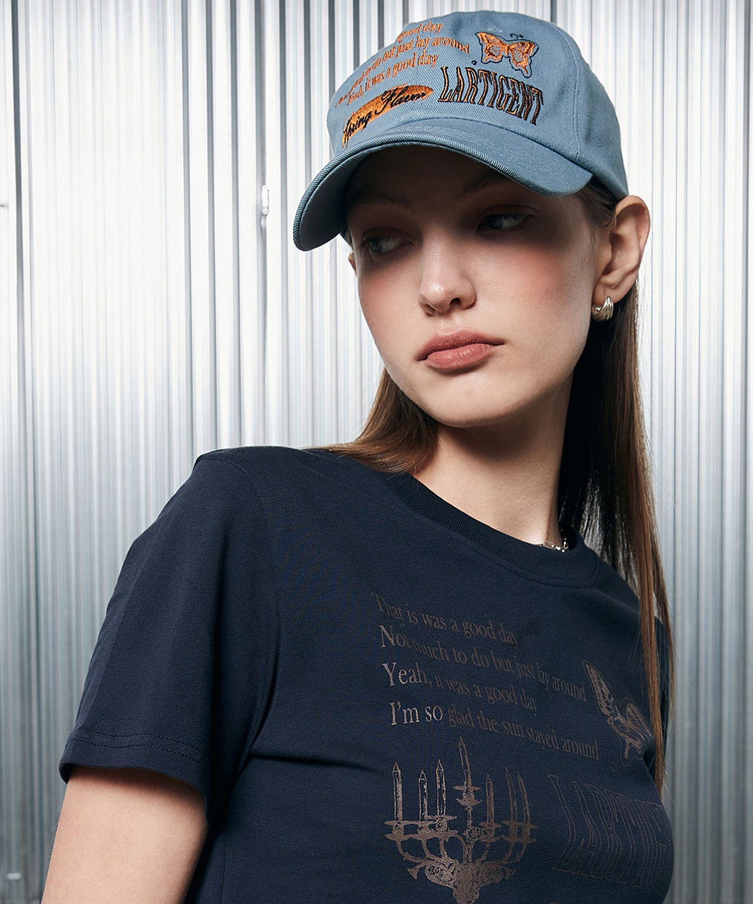 MUSINSA | LARTIGENT L2 SPRING BALL CAP(BLUE)