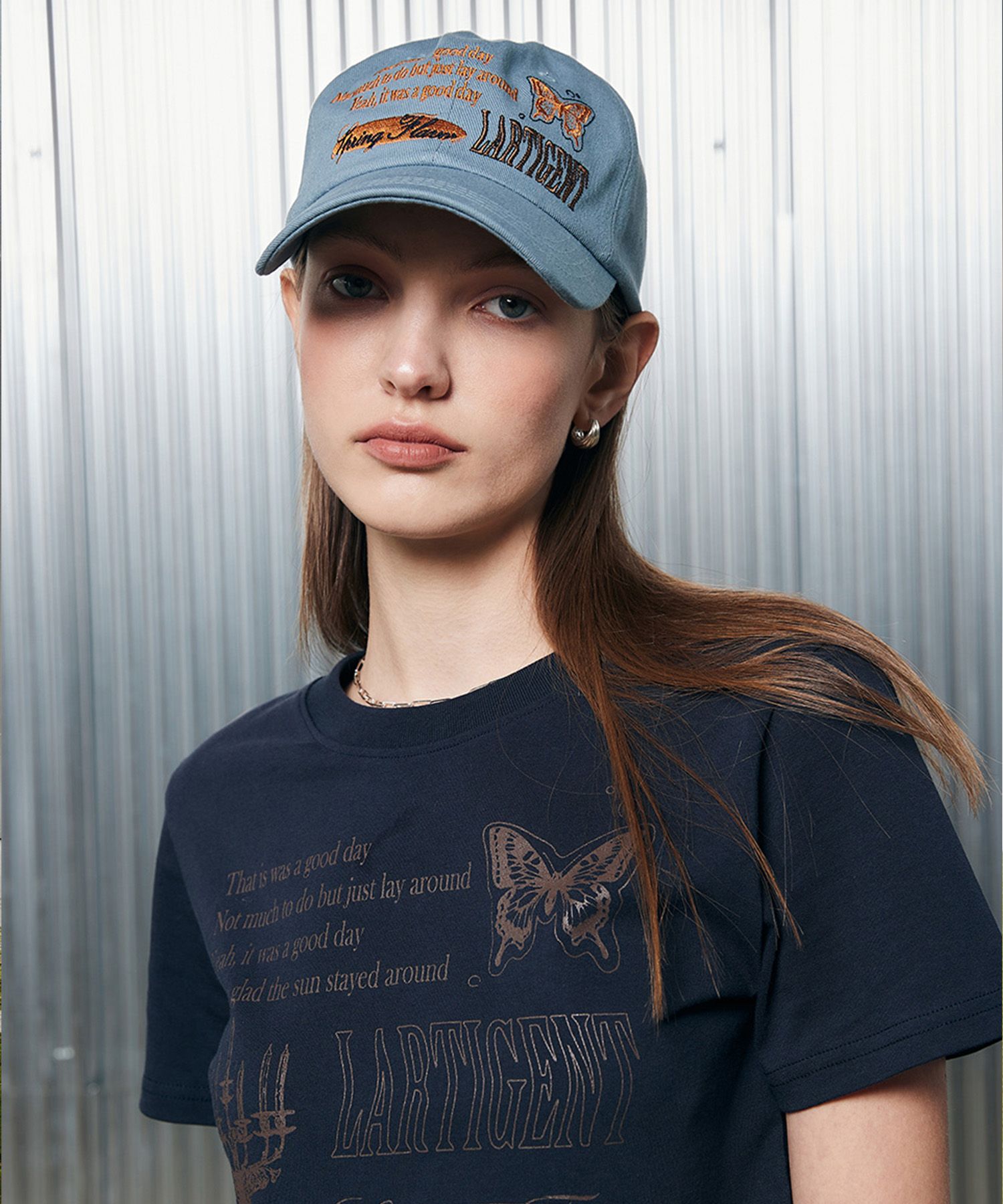 MUSINSA | LARTIGENT L2 SPRING BALL CAP(BLUE)