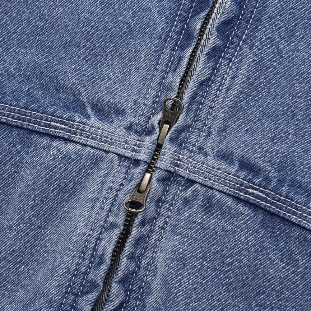 MUSINSA | COVERNAT denim hoodie jacket blue