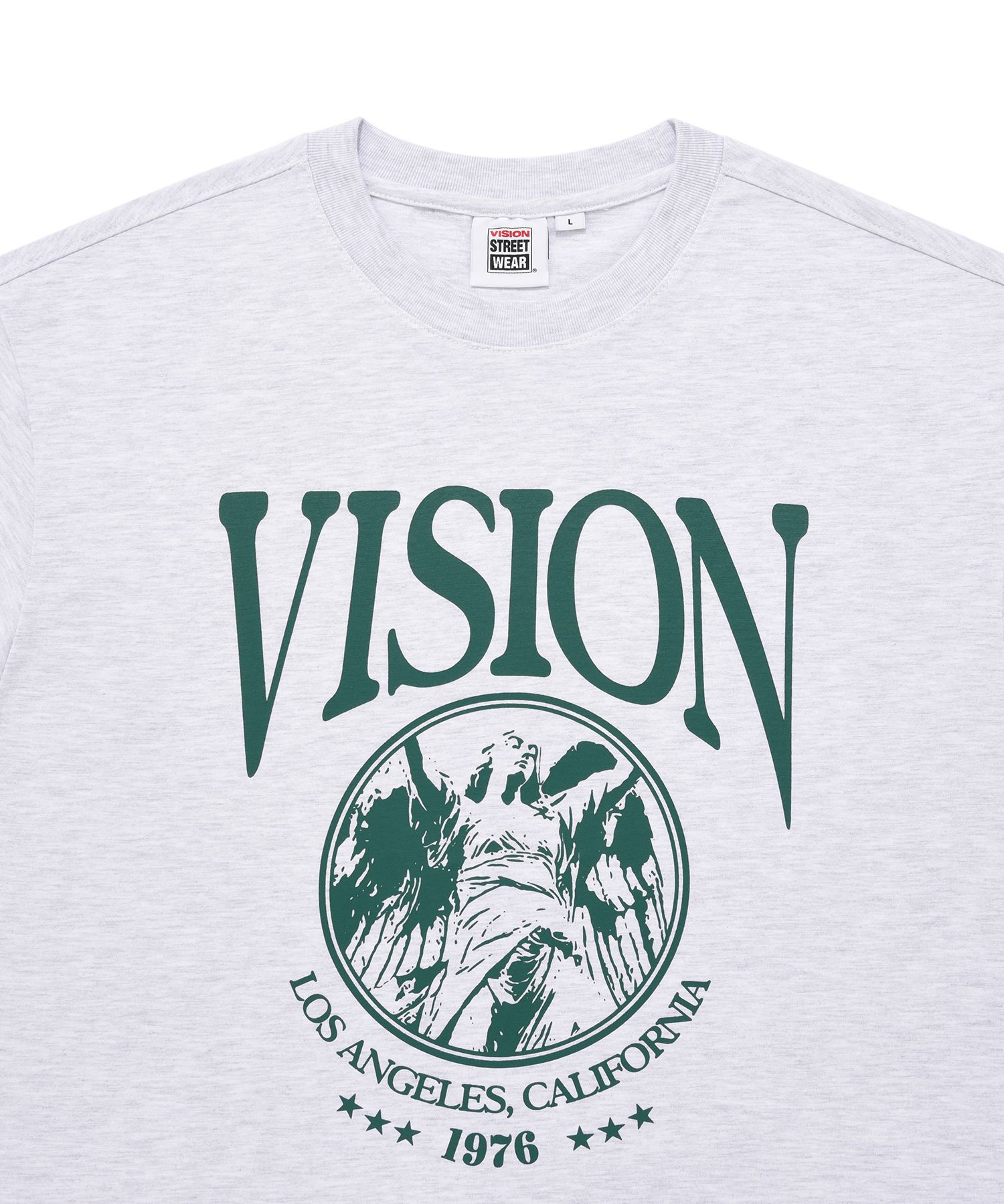 MUSINSA | VISION STREETWEAR VSW Angel Logo T-Shirts Light Gray