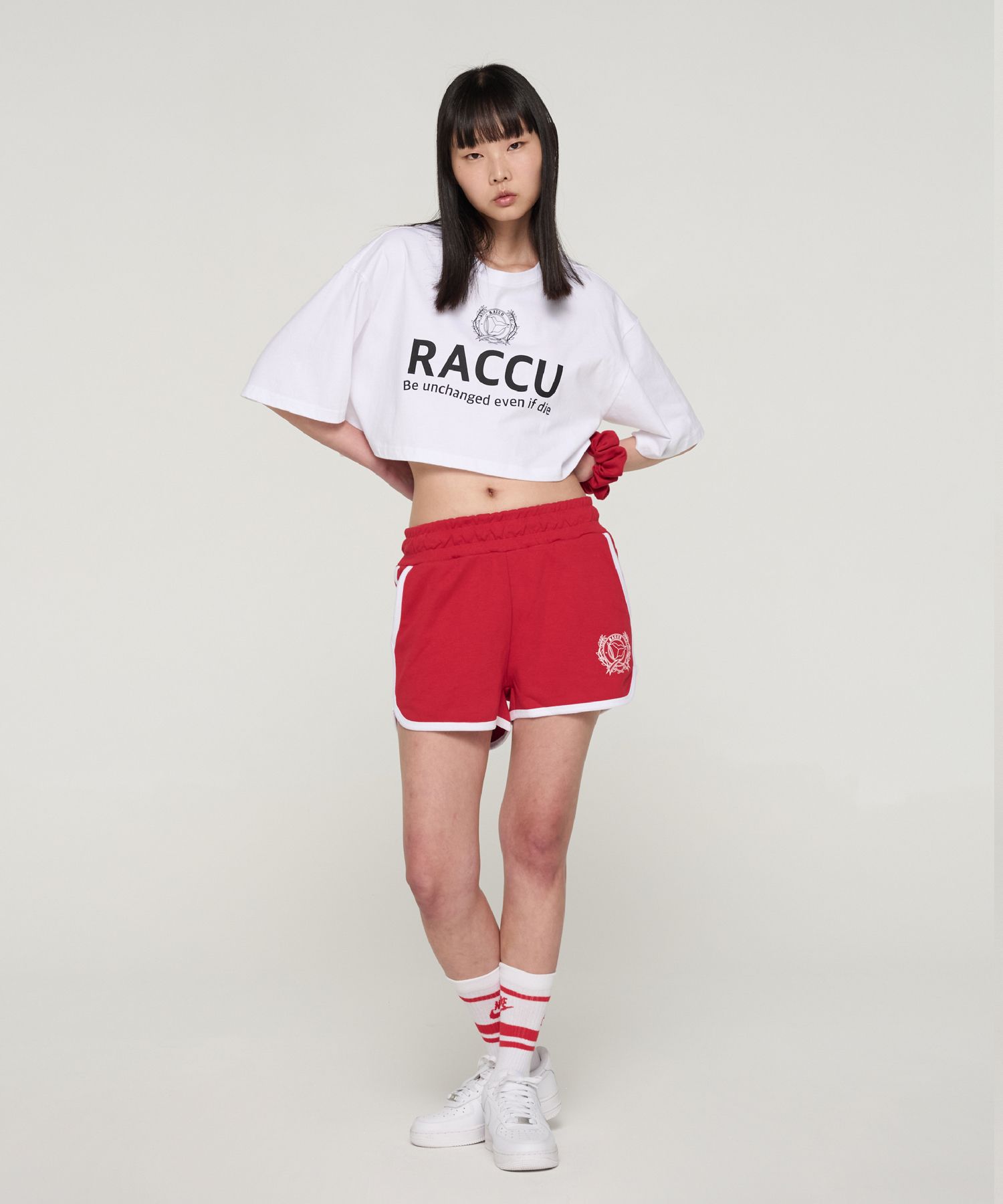 MUSINSA | TAKEASY Women's Laurel Ringer Shorts (Red)