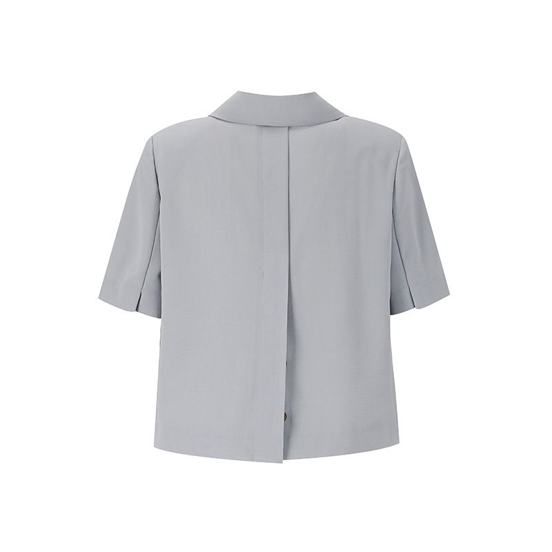 MUSINSA | SOUP Tailored cropped short-sleeved jacket (SZ4JK38)