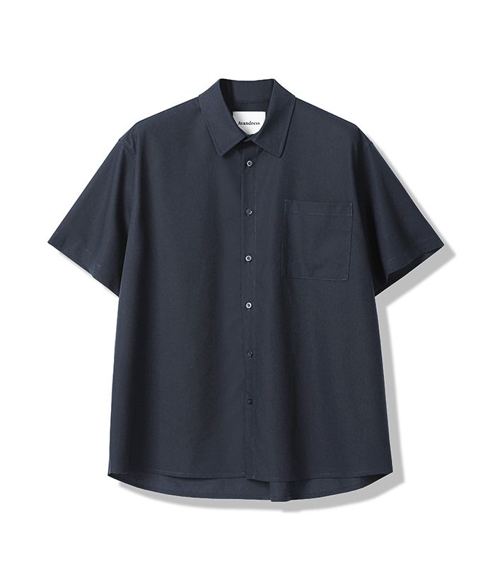 MUSINSA | AVANDRESS French Linen Like Short Sleeve Shirt - 4COL