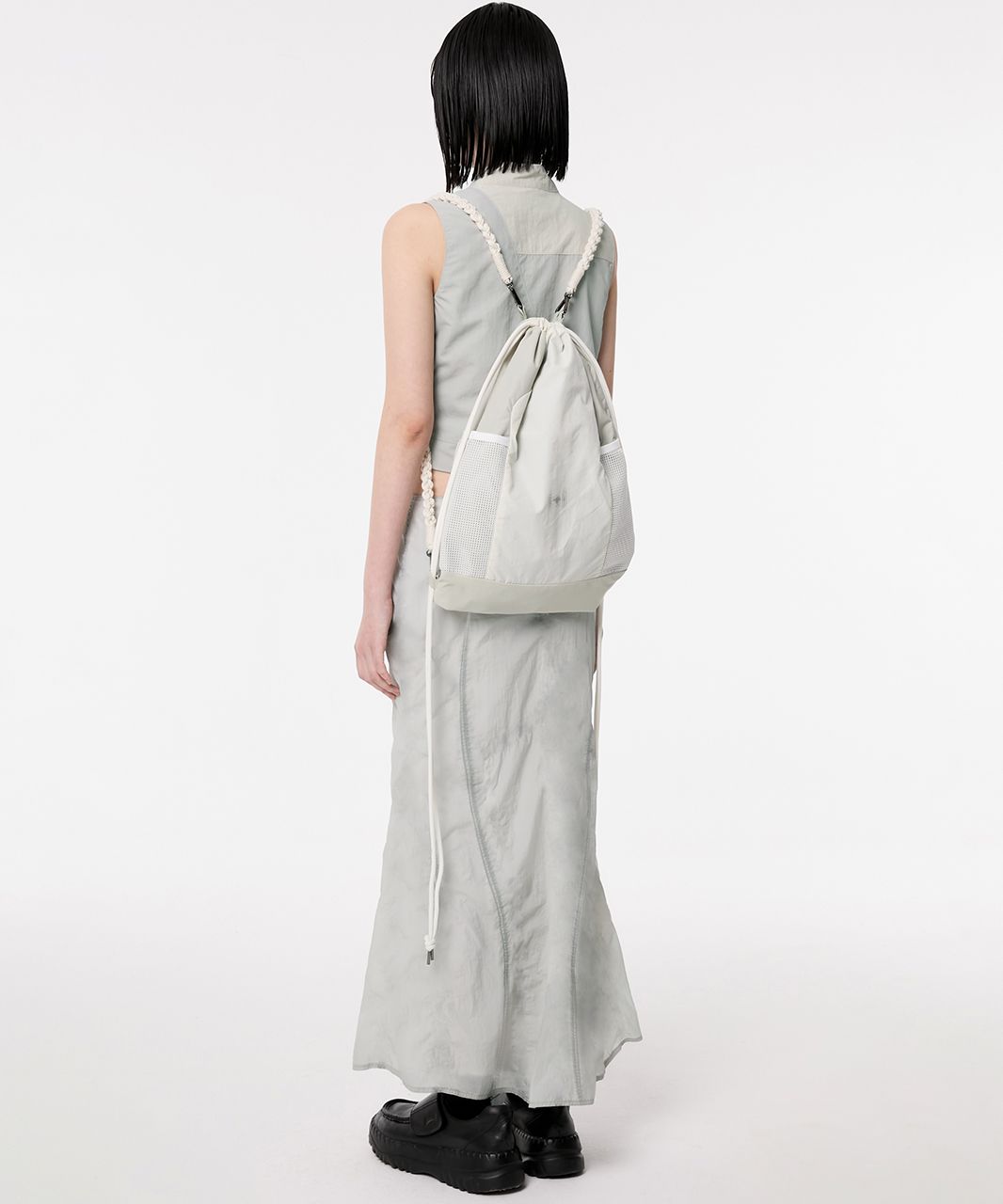 MUSINSA | FLAREUP Wave Handmade Gym Sack - Cream (FL-724)