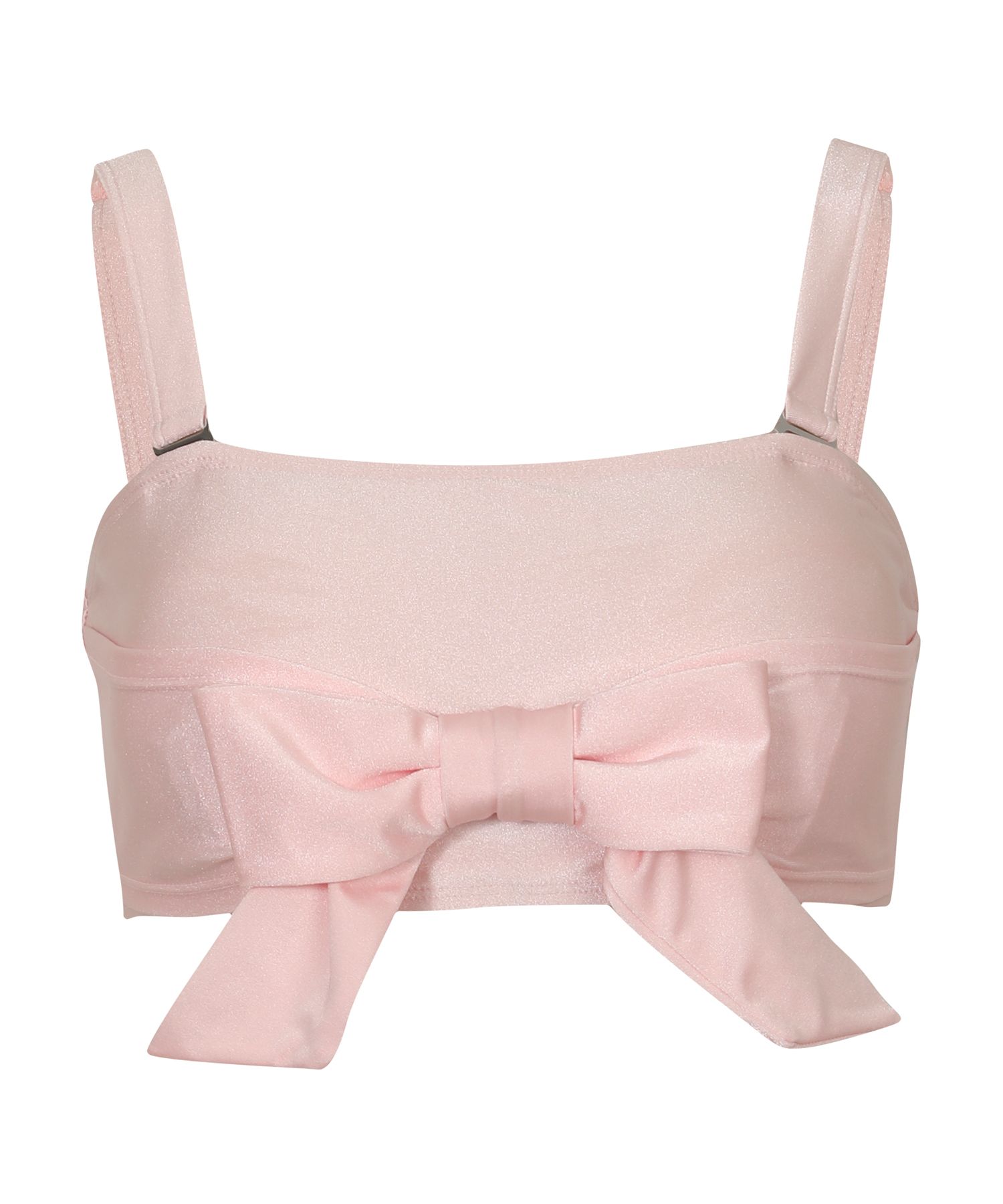 MUSINSA公式 | SALTYFLOWER Ribbon Bra Top Baby Pink