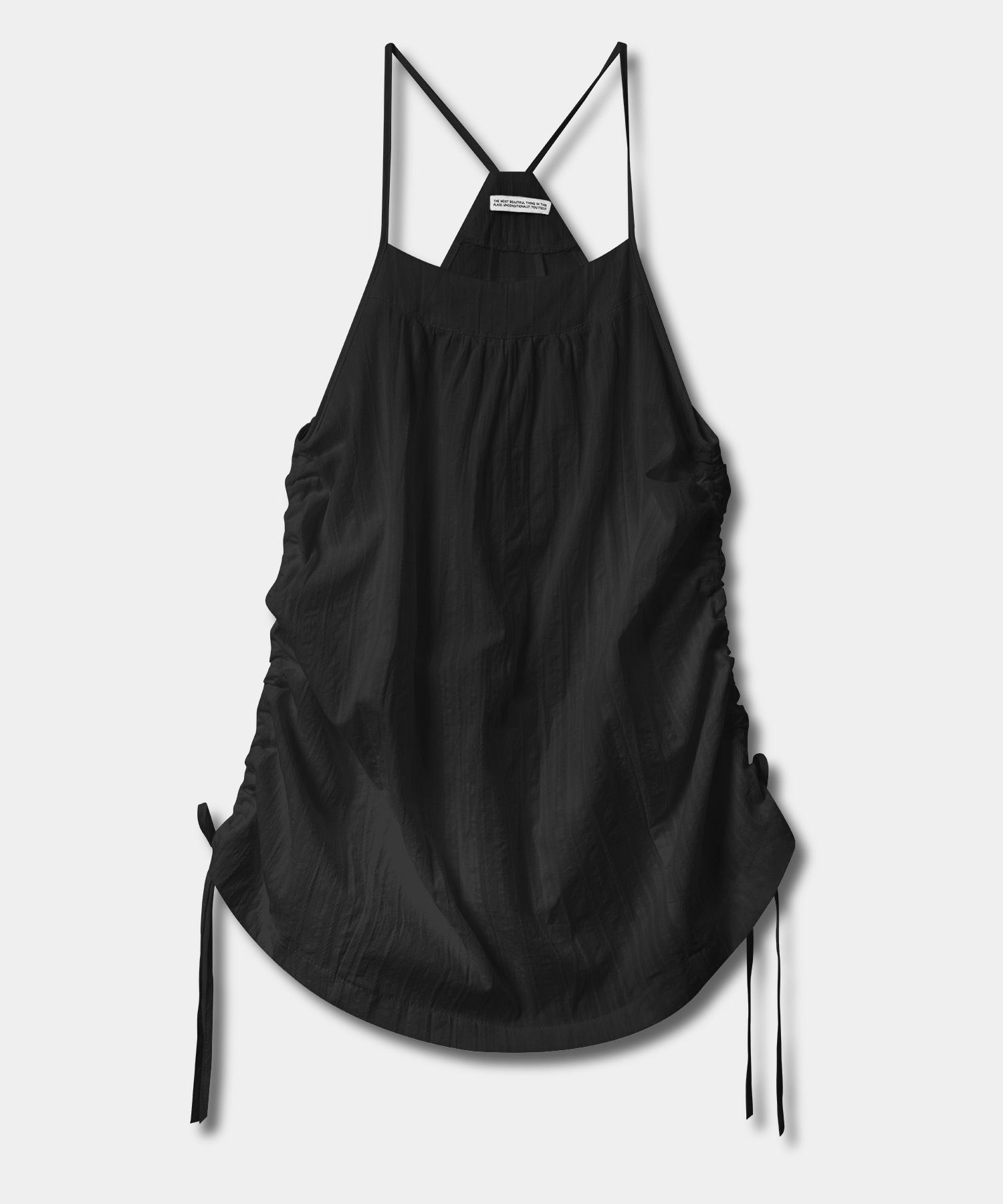 MUSINSA | SOME PLACE Layered String Shirring Sleeveless Mini One Piece ...