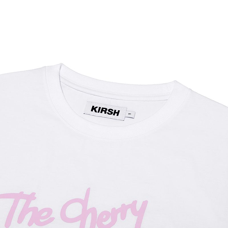 MUSINSA公式 | KIRSH Cherry Scroll Graphic T-Shirt [White]