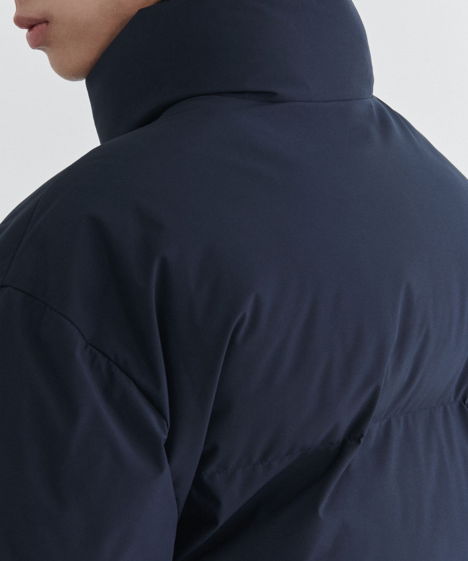 MUSINSA | MUSINSA STANDARD Daily puffer short padded jacket [navy]