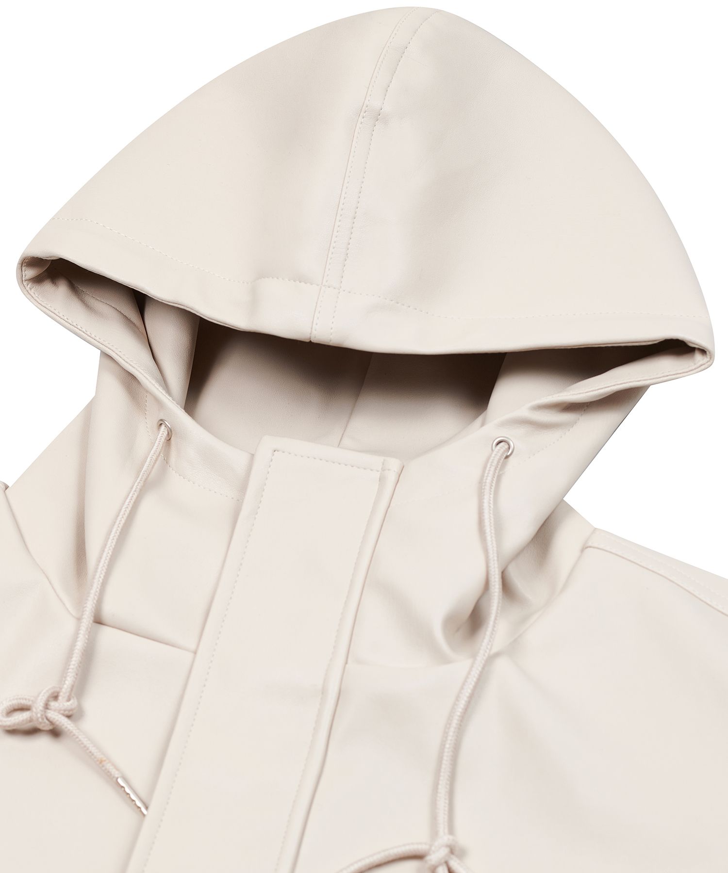MUSINSA | STANDARDERROR 87-STAN014 [Vegan Leather] Hood String Leather ...
