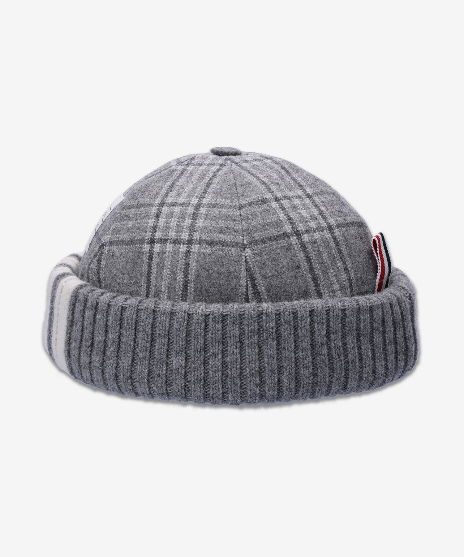 MUSINSA | THOM BROWNE 4 Bar striped docker hat - Medium Gray / MHC346AF0348035