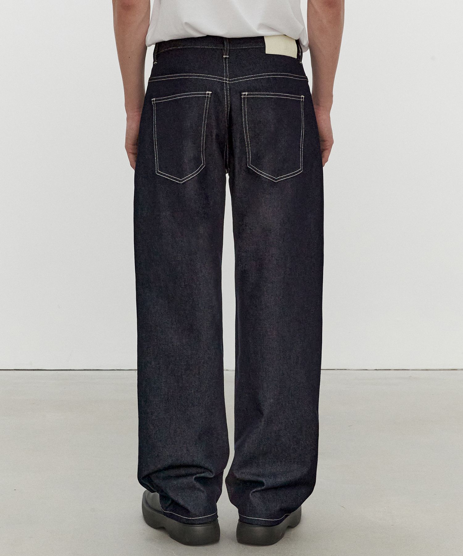 MUSINSA公式 | DECET Deep Pleats Wide Jeans DCPT030CPIndigo