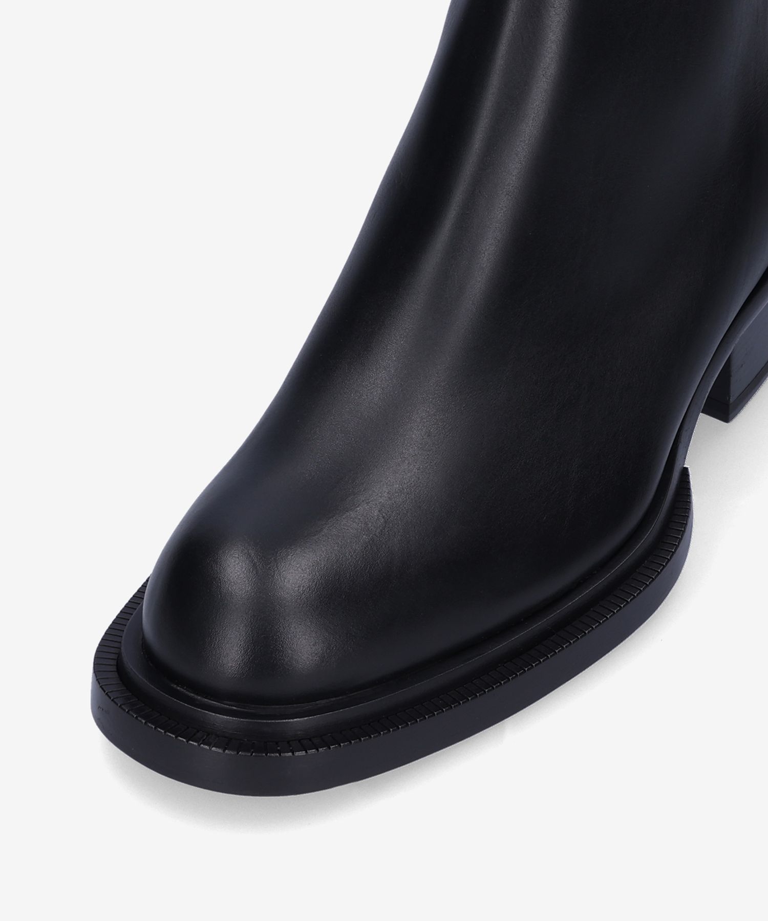 MUSINSA | ALEXANDER McQUEEN Cuban Stack Ankle Boots - Black ...