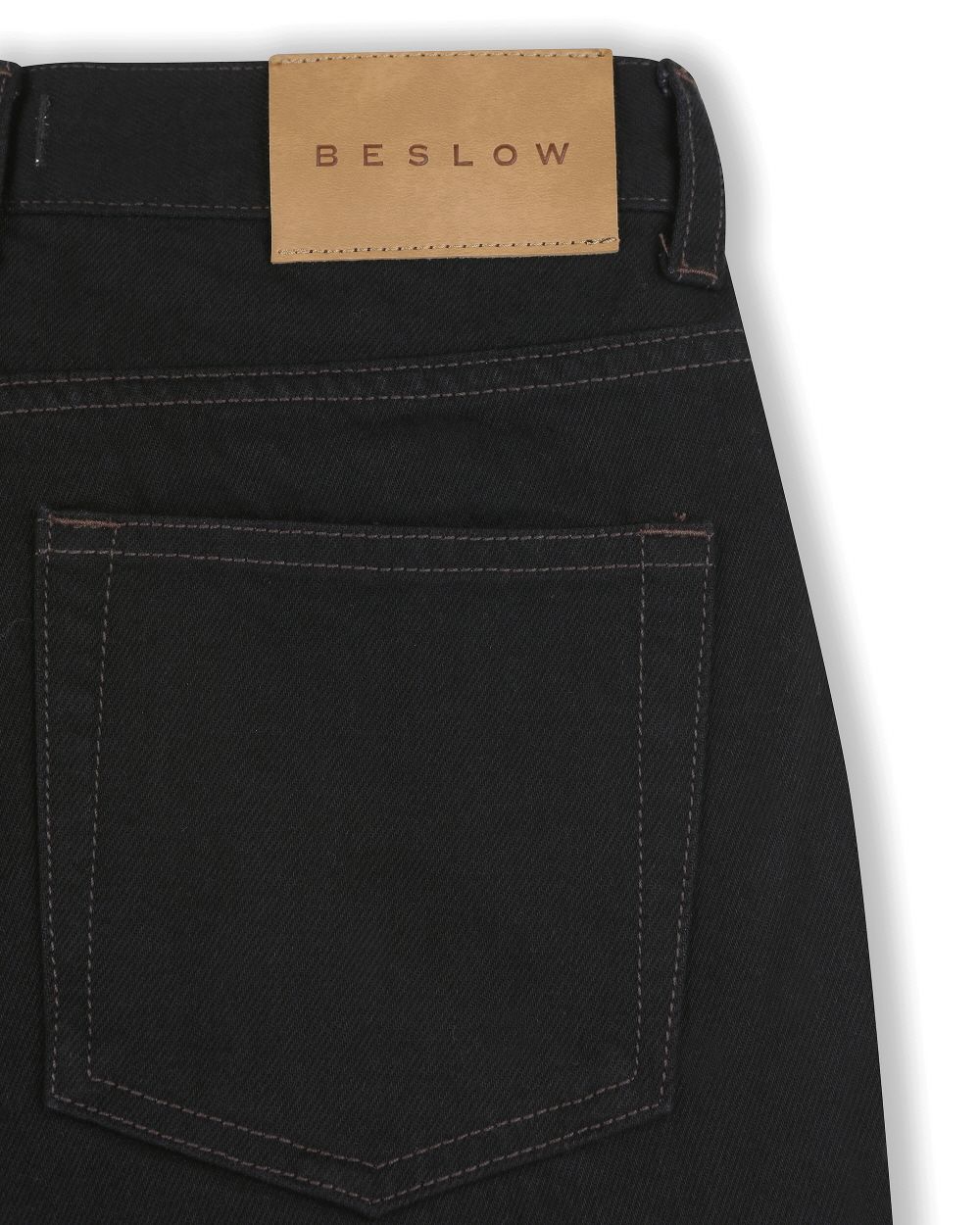 MUSINSA | BESLOW CONE MILL DEEP ONE TUCK JEAN BLACK STITCH