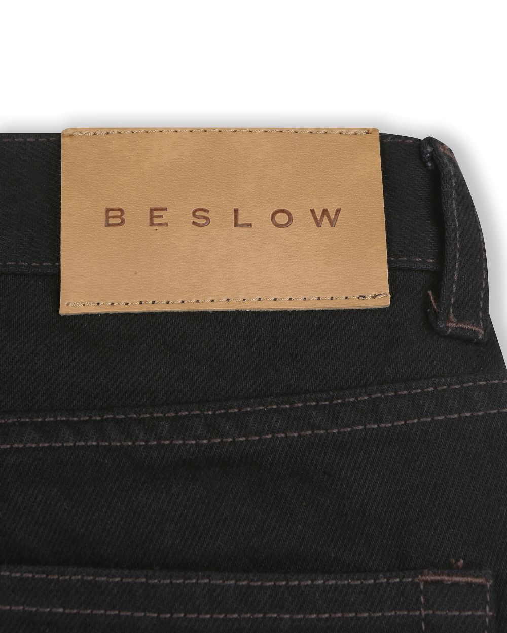 MUSINSA | BESLOW CONE MILL DEEP ONE TUCK JEAN BLACK STITCH