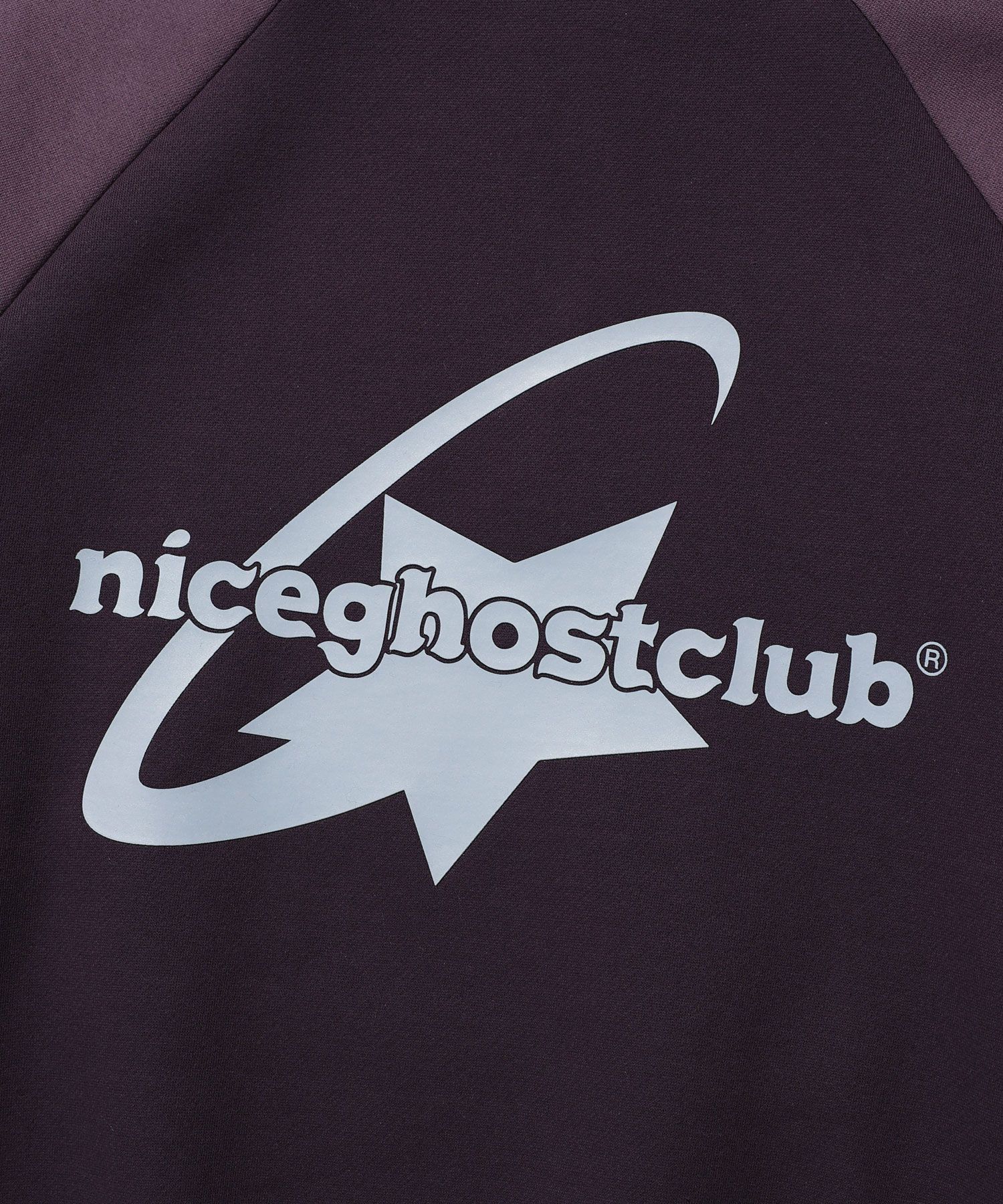 MUSINSA | NICE GHOST CLUB SHOOTING STAR LOGO HOODIE_PURPLE(NG2DFUM404A)