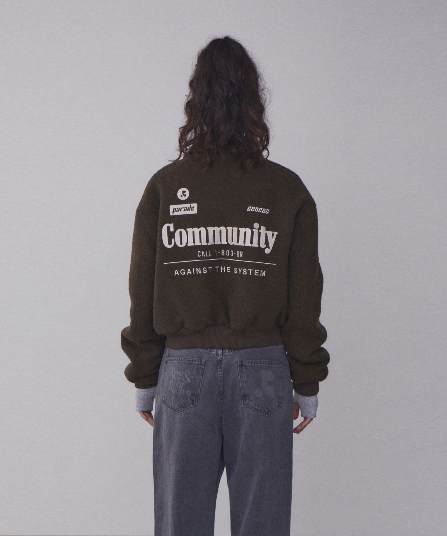 MUSINSA | REST&RECREATION RR COMMUNITY BOMBER JACKET_KHAKI
