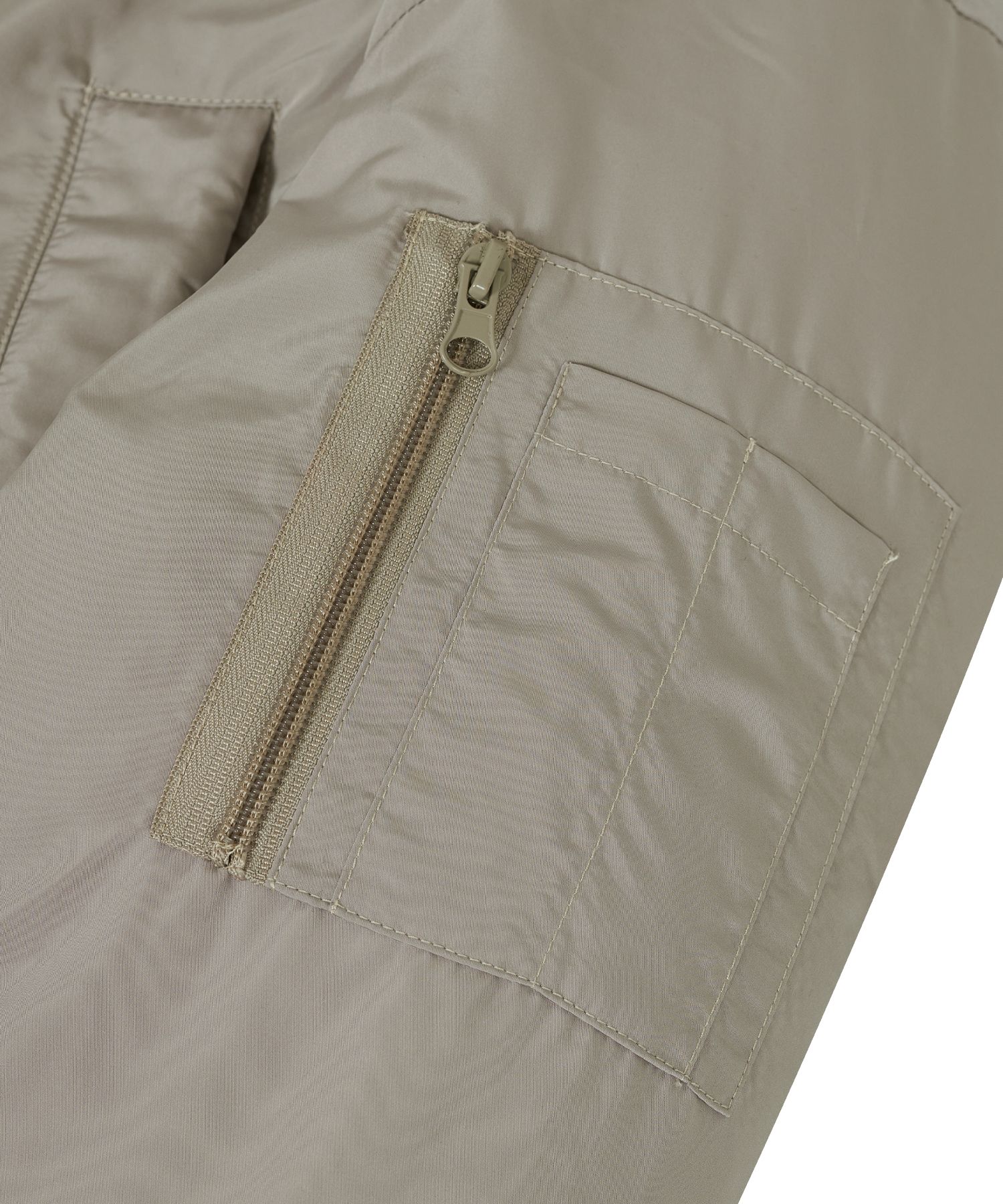 MUSINSA公式 | VIVABROWN 85-VIVA018 [2-way] Hood layered crop short padding beige