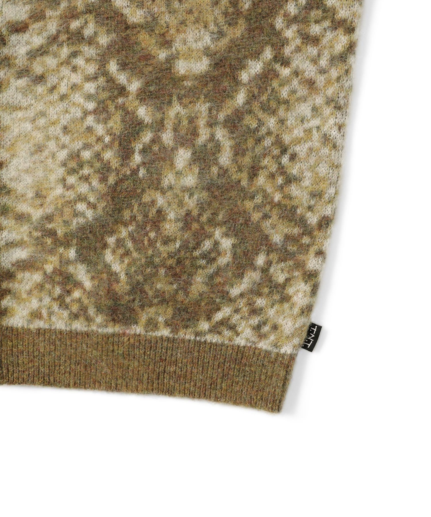 MUSINSA | thisisneverthat® Python Jacquard Knit Cardigan Brown