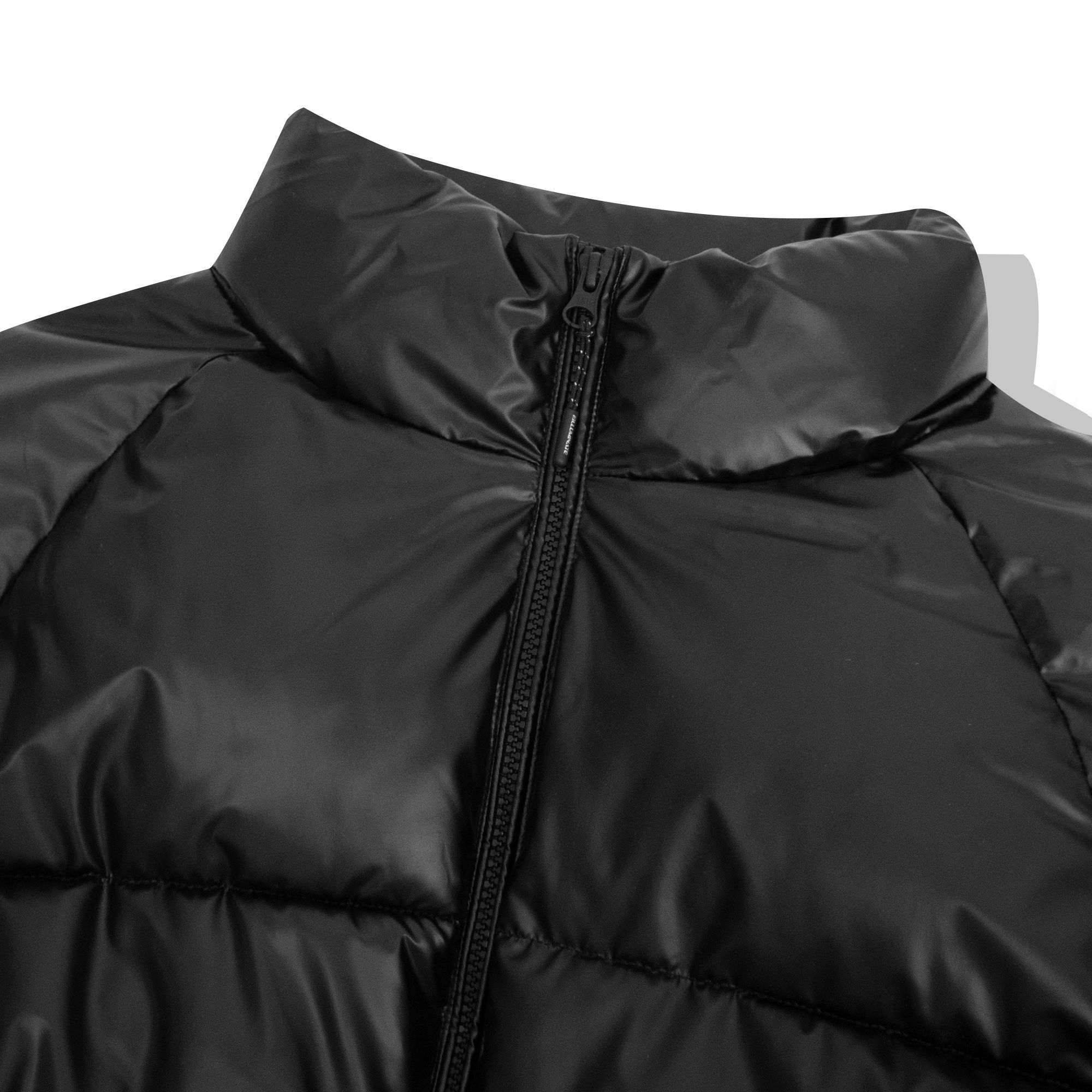 MUSINSA公式 | FILLUMINATE Glossy leather padding-black