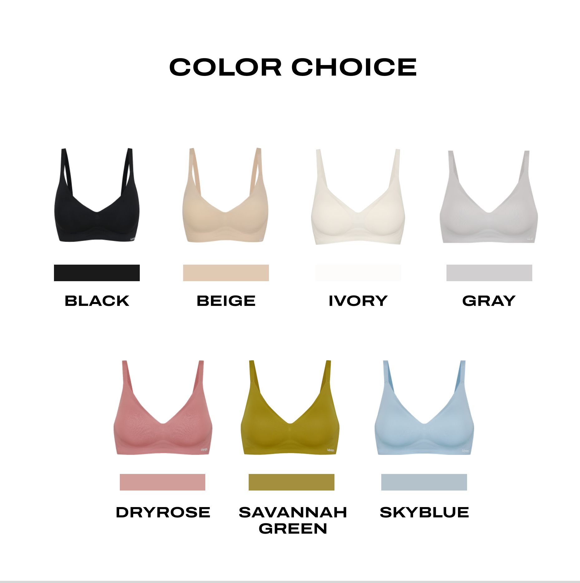 MUSINSA | VERISH COOL FIT BRA VOLUME FIT - IVORY