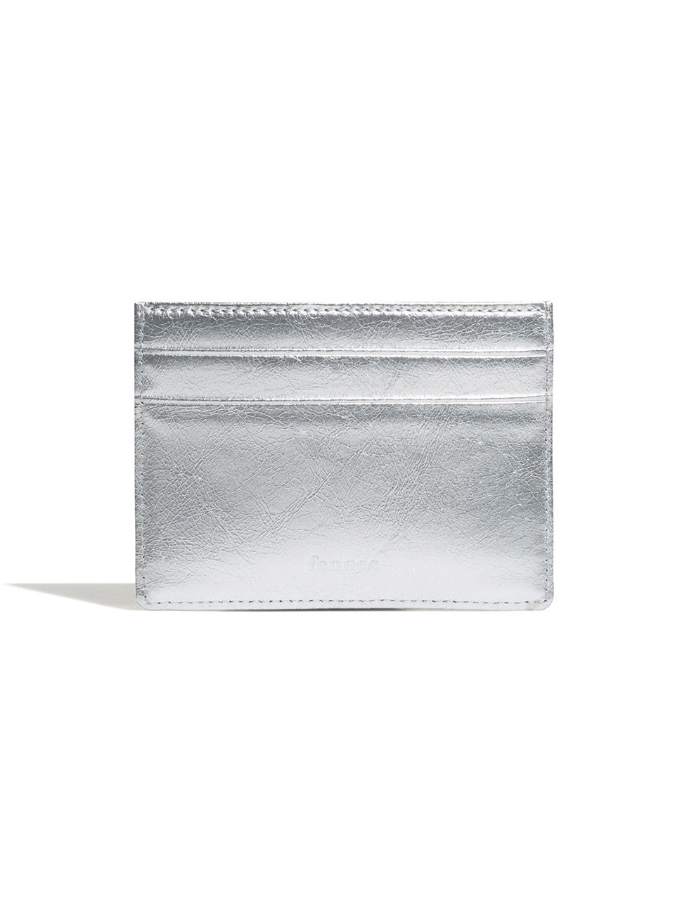 MUSINSA | fennec CIRCLE PADDING CARD SLOT - SILVER