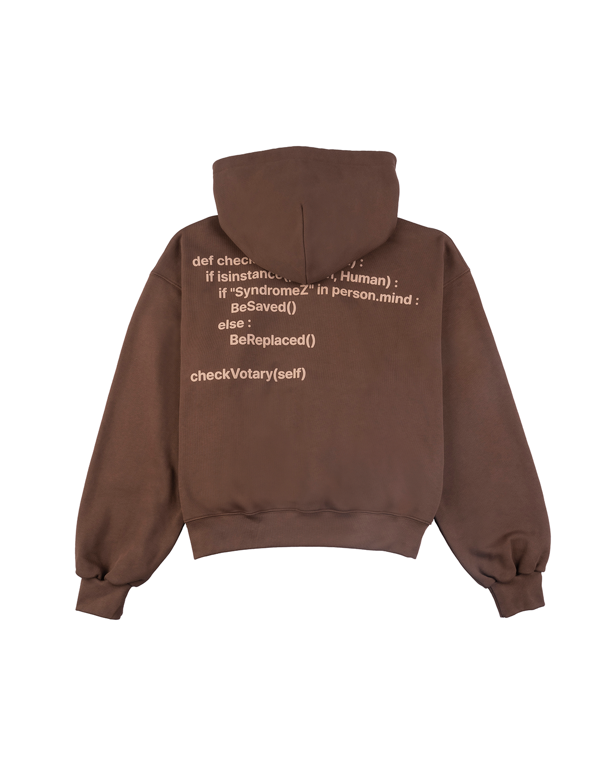 MUSINSA | SYNDROMEZ Python Hoodie 01 (Brown)