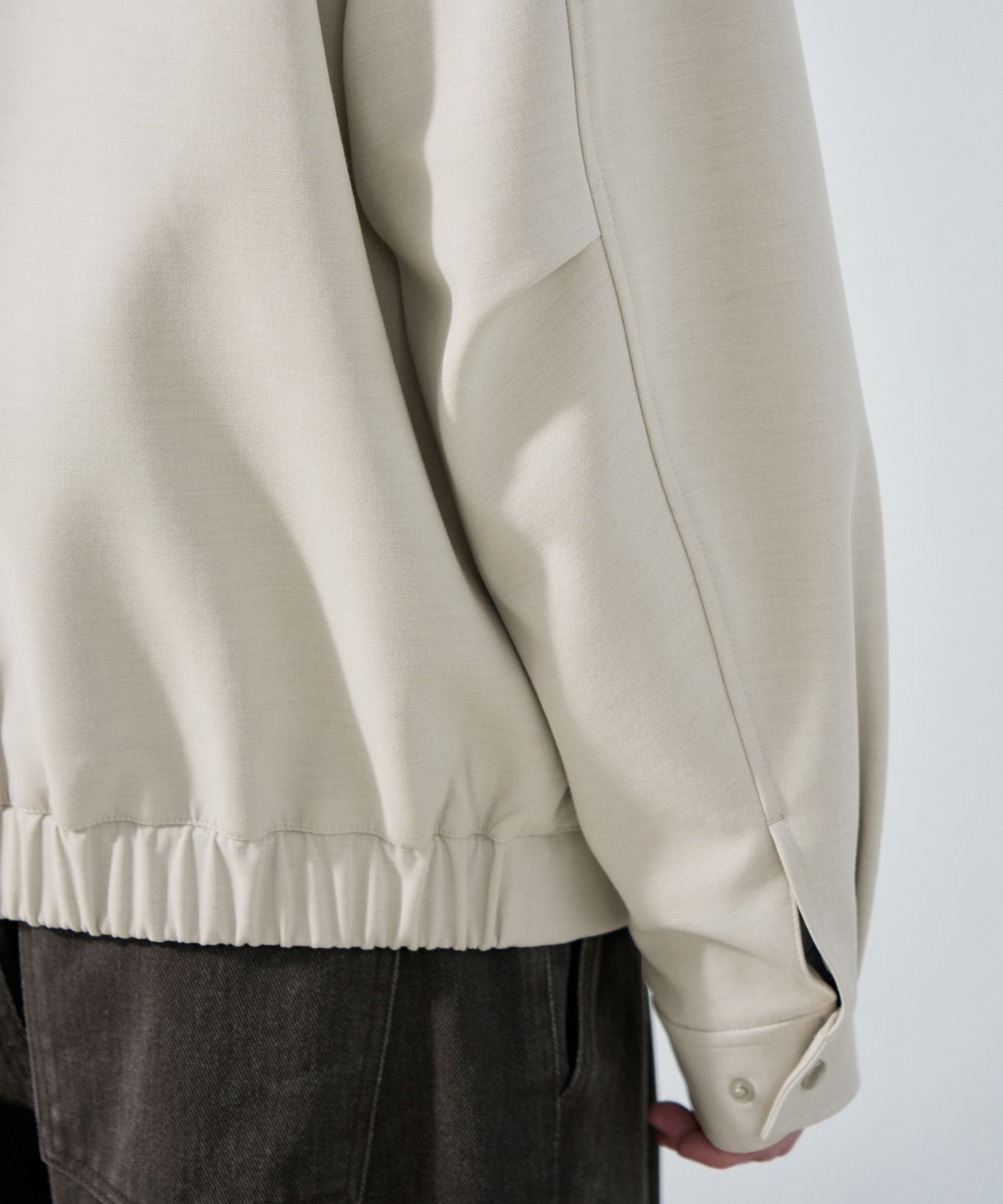 MUSINSA | DRAW FIT Wool wave line jacket [CREAM]