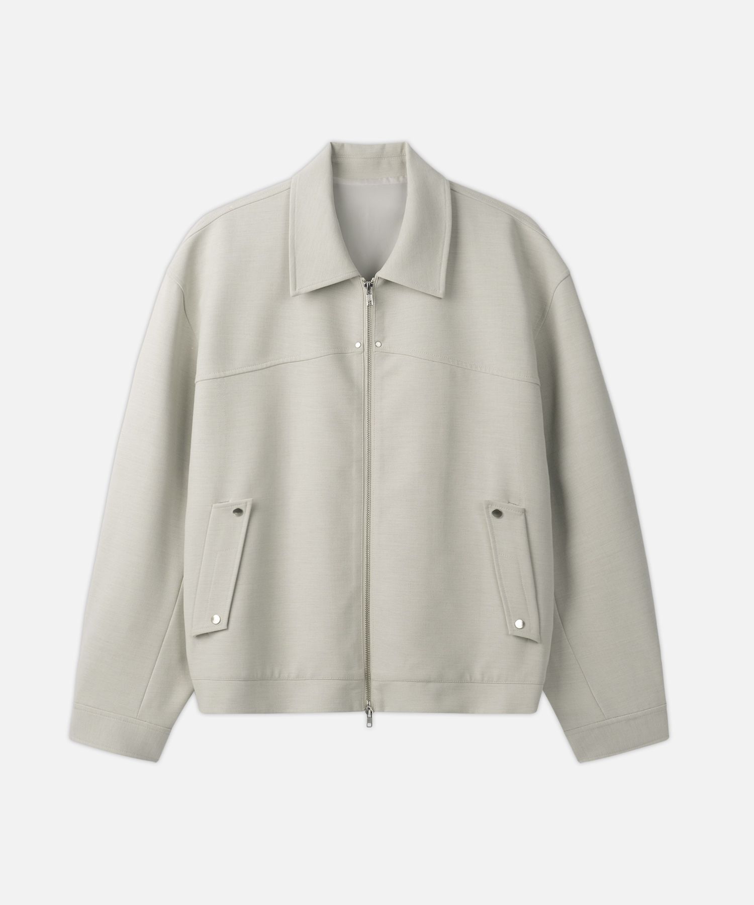 MUSINSA | DRAW FIT Wool wave line jacket [CREAM]