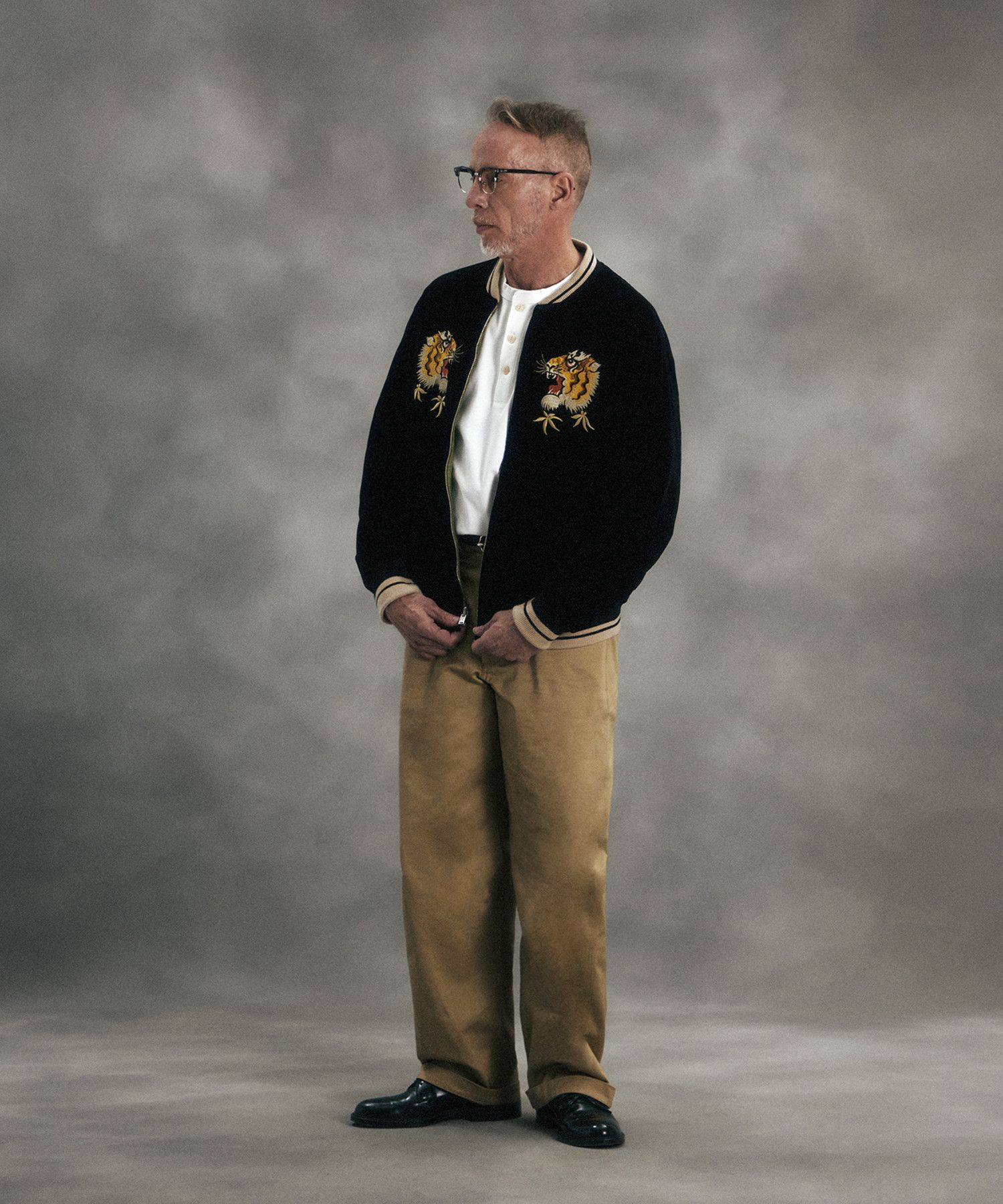 MUSINSA公式 | BRONSON 1950s Reversible Acetate Souvenir Jacket - Falcon × ...