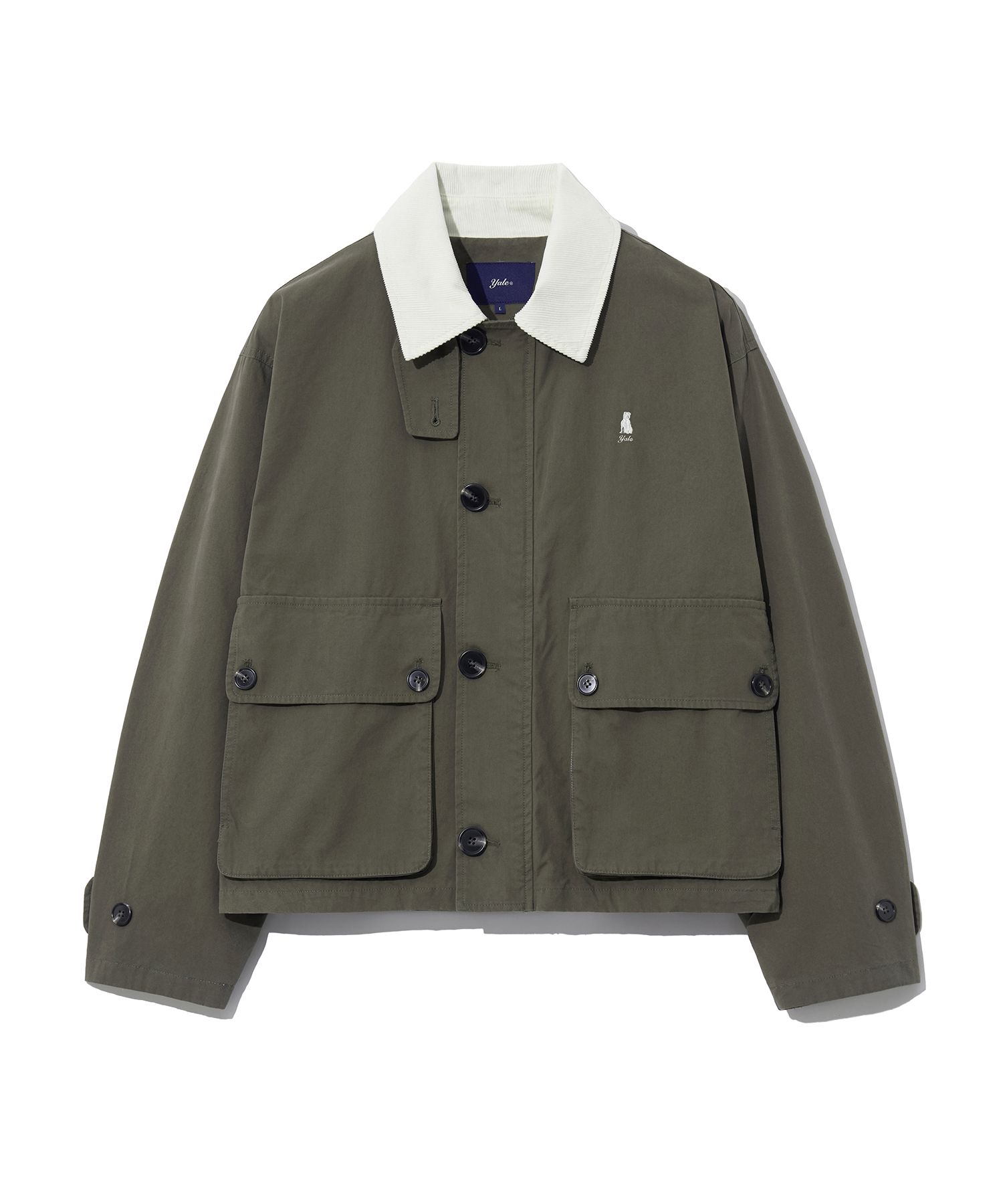 MUSINSA | YALE Hunting Blue Jacket_Khaki