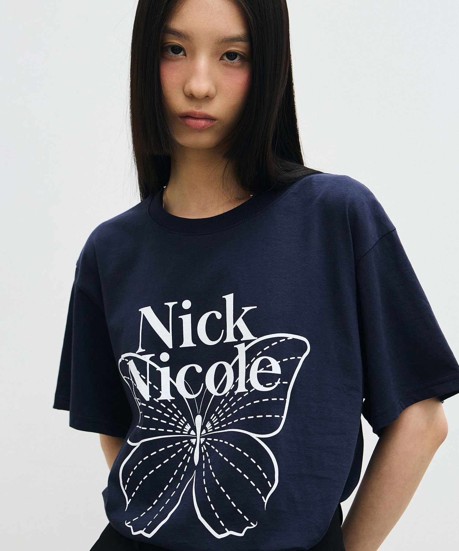 MUSINSA | NICK&NICOLE BIG BUTTERFLY SLEEVE TOP_16 COLOR