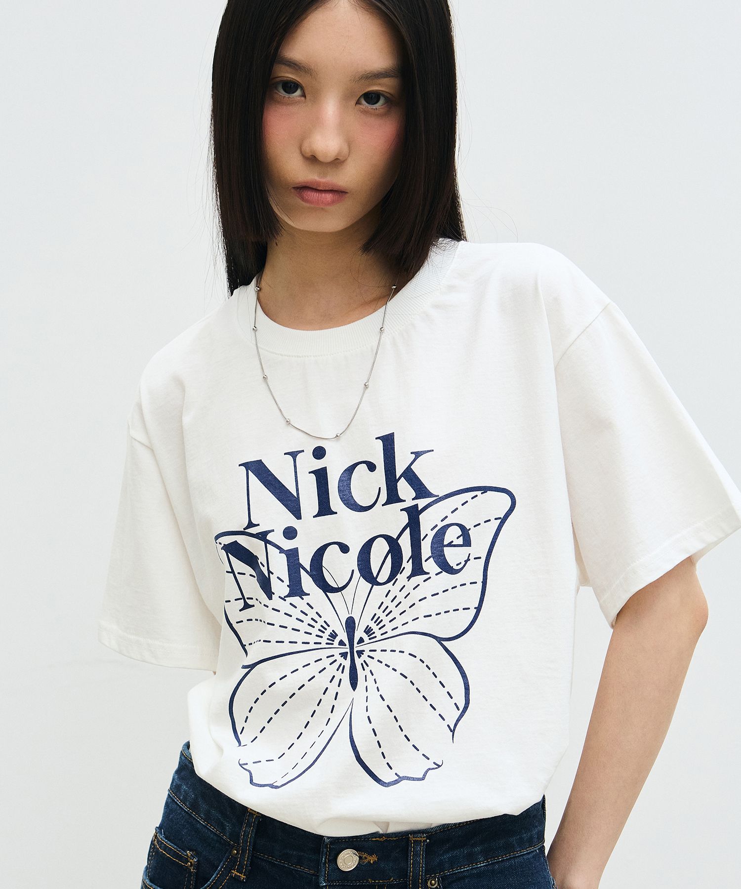 MUSINSA | NICK&NICOLE BIG BUTTERFLY SLEEVE TOP_16 COLOR