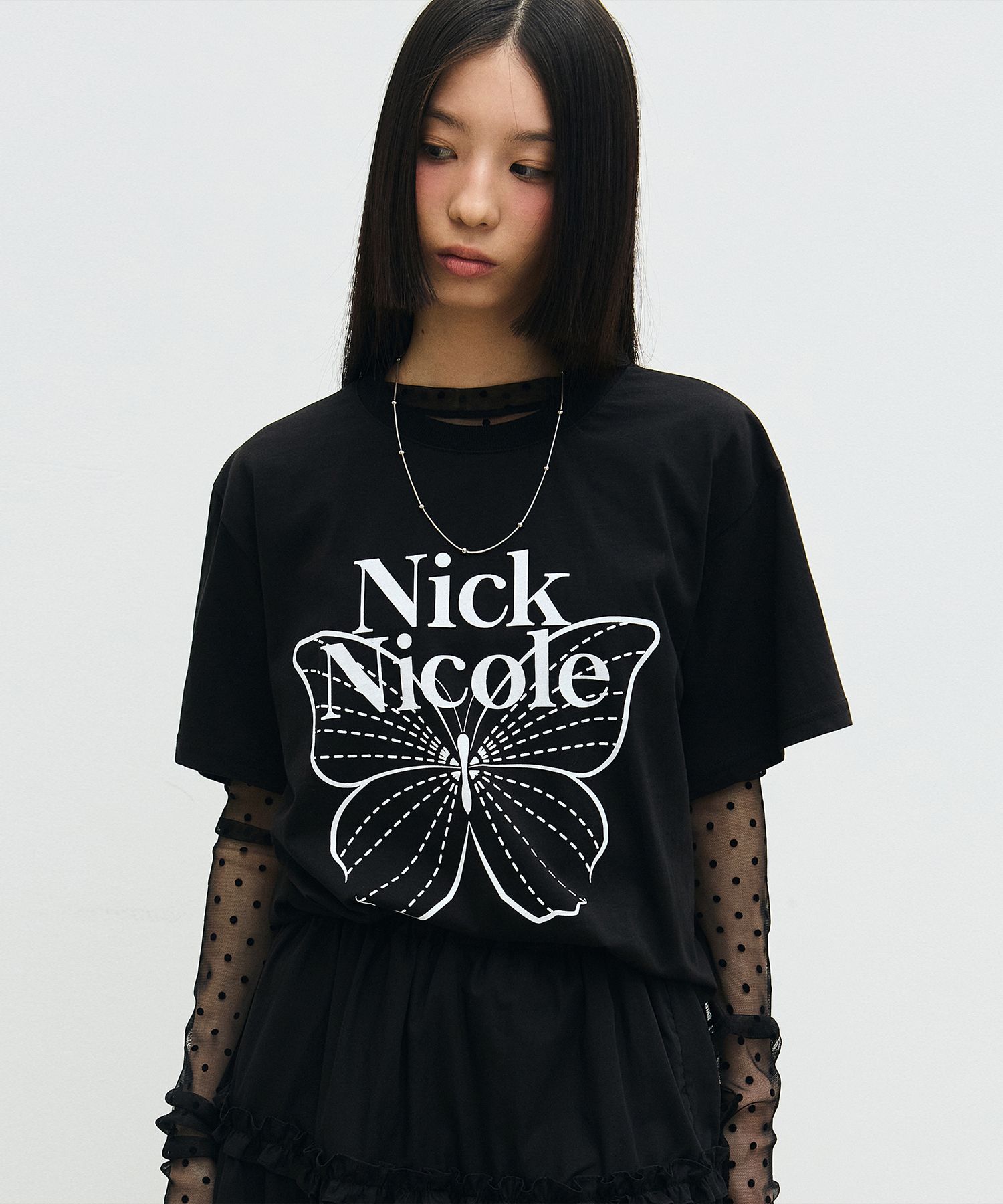 MUSINSA | NICK&NICOLE BIG BUTTERFLY SLEEVE TOP_16 COLOR