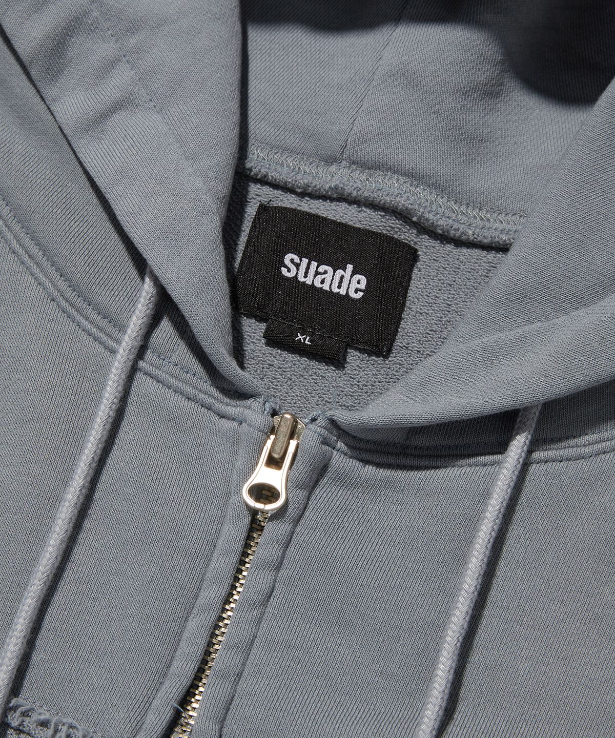 스웨이드(SUADE) LOOSE SUADE HOOD ZIP UP [BLUE GRAY] - 사이즈 & 후기 | 무신사