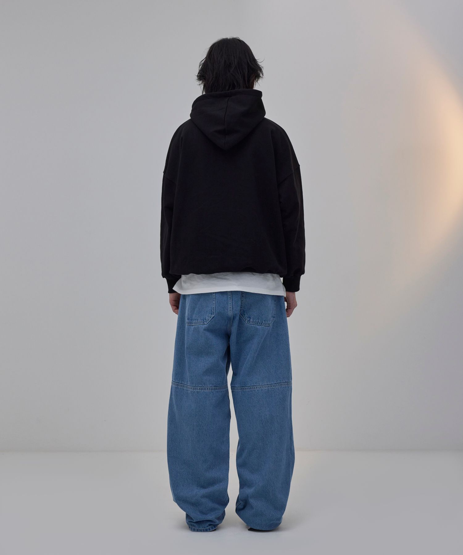 MUSINSA | STANDARDERROR 87-STAN048 Normal washing line wide denim pants ...