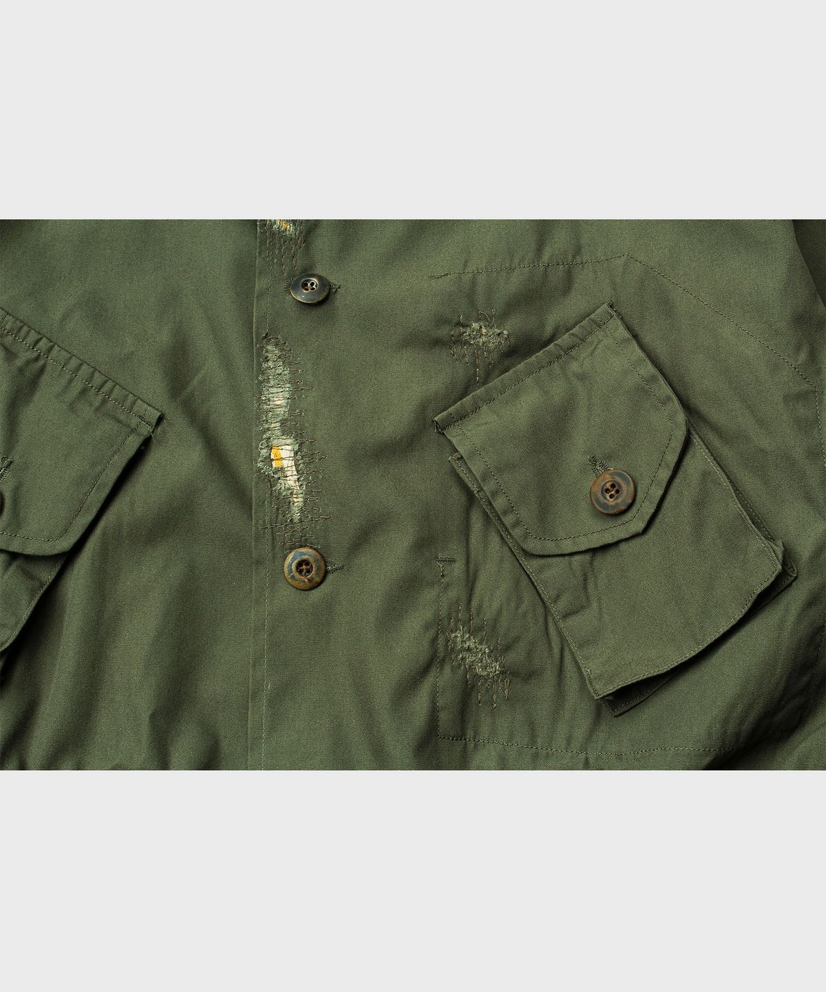 비디알(VDR) DAMAGED FIELD JACKET [Military Camp] - 사이즈 & 후기 | 무신사