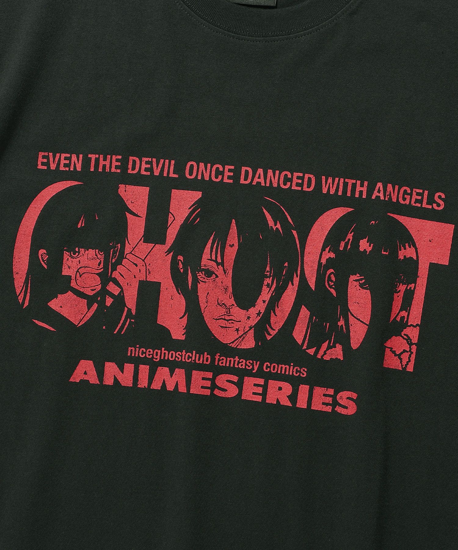 MUSINSA | NICE GHOST CLUB GHOST ANIME SERIES TEE_BLACK(NG2EMUT549A)