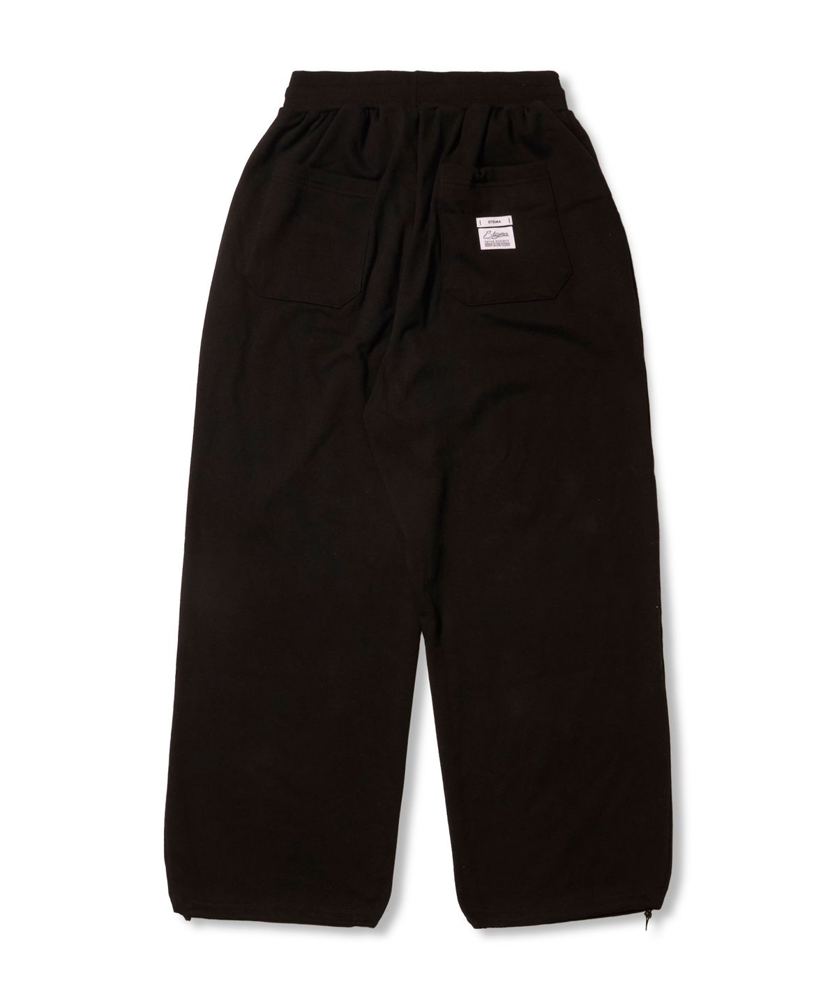 스티그마(STIGMA) STGM Logo Super Wide Jogger Pants Black - 사이즈 & 후기 | 무신사
