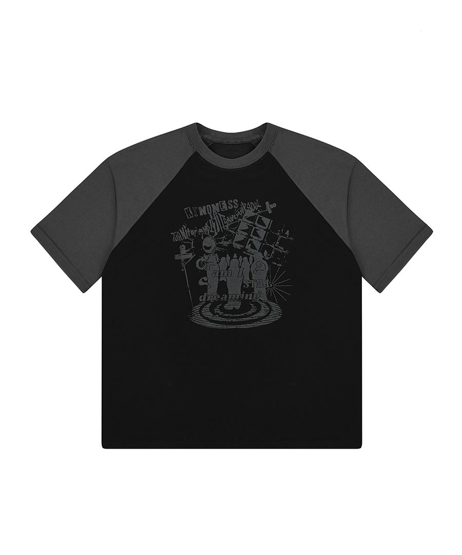 MUSINSA | ACOVER Dreaming Raglan Oversized Fit Short Sleeve T-shirt ...