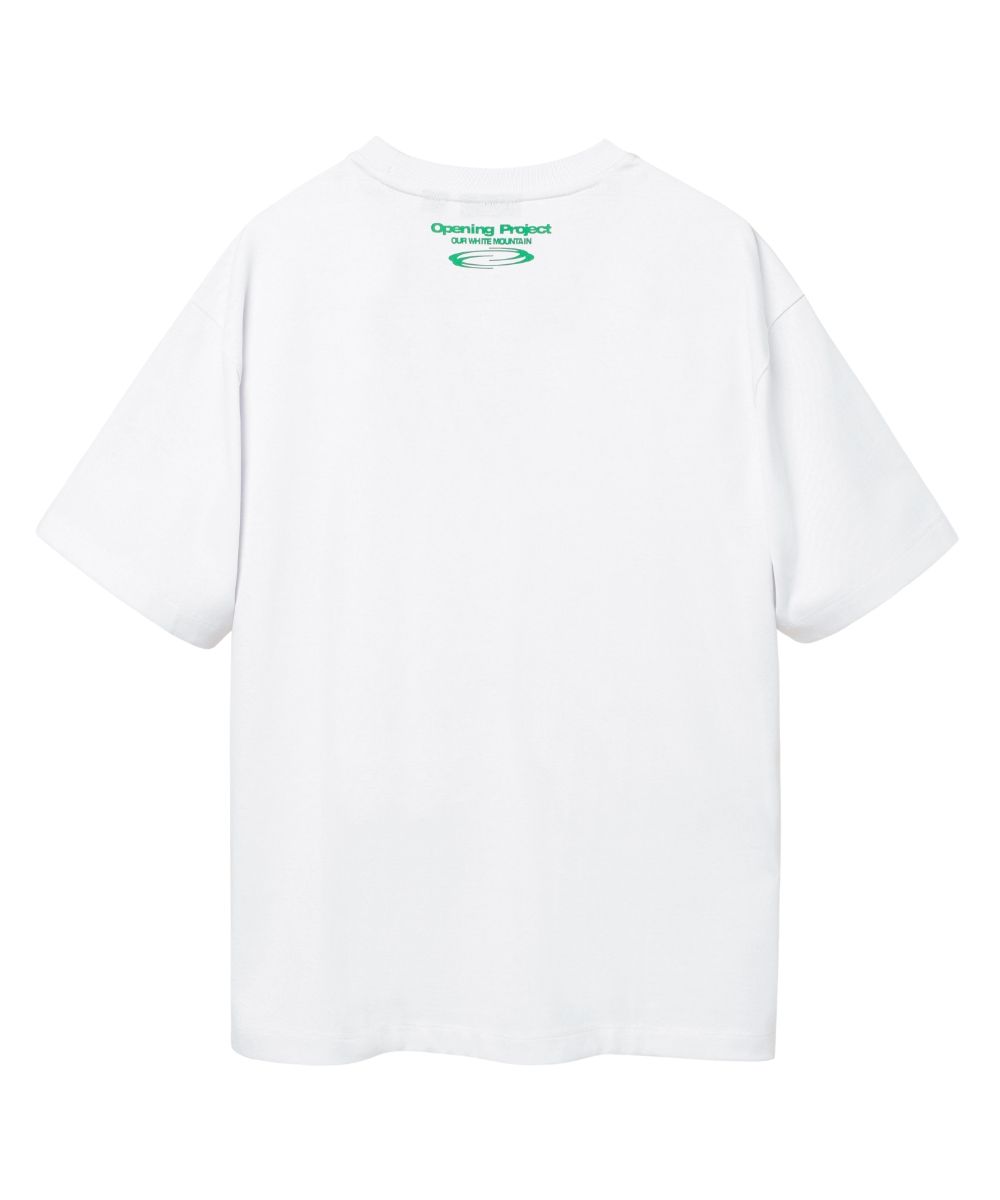 MUSINSA公式 | OPENING PROJECT Identity T Shirt - White/Green