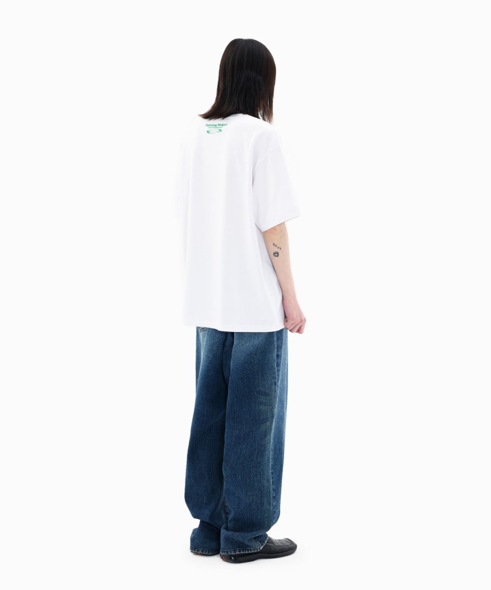 MUSINSA公式 | OPENING PROJECT Identity T Shirt - White/Green