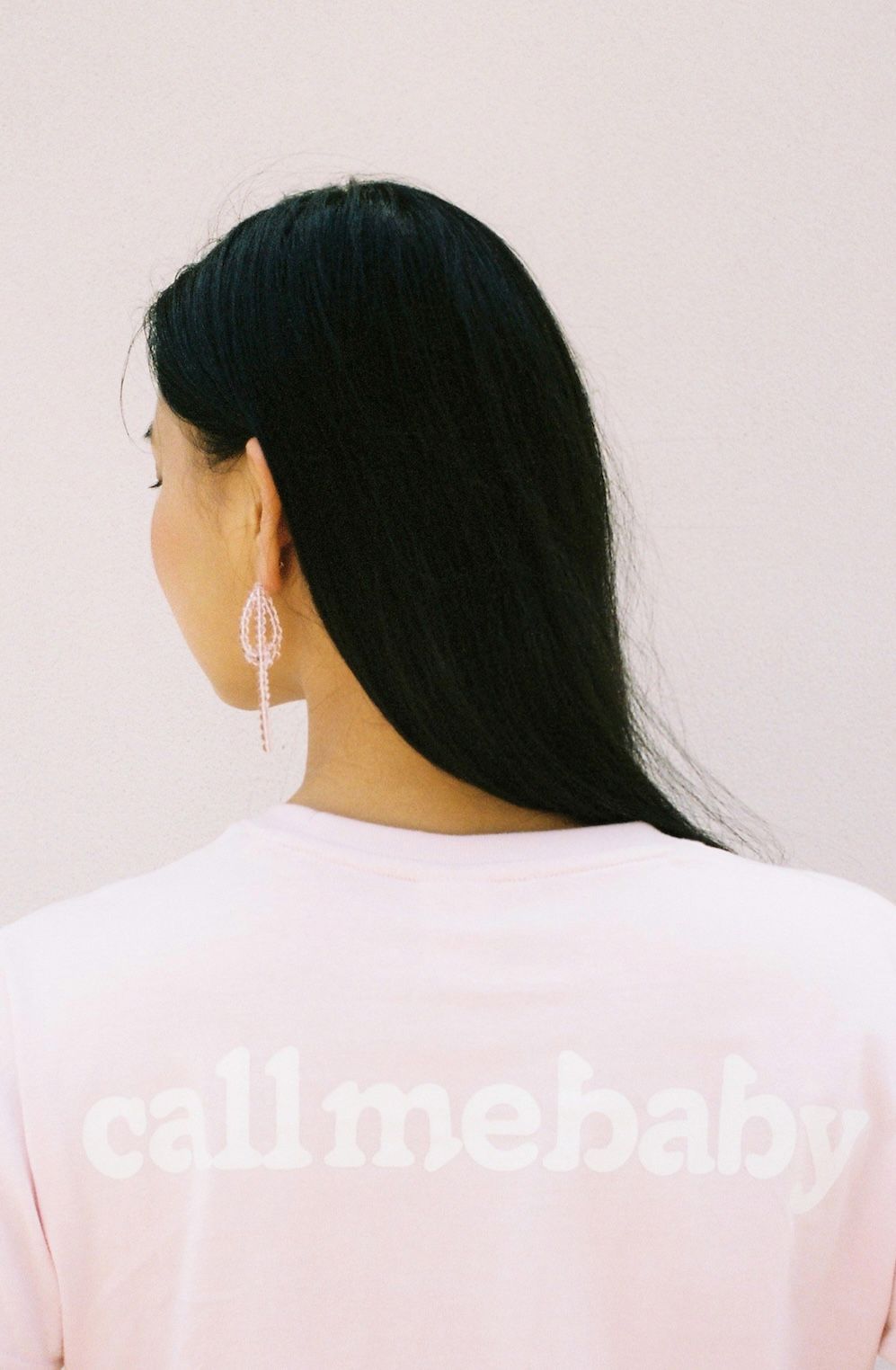 MUSINSA | CALL ME BABY Puppy Logo Cropped Tee_Pink