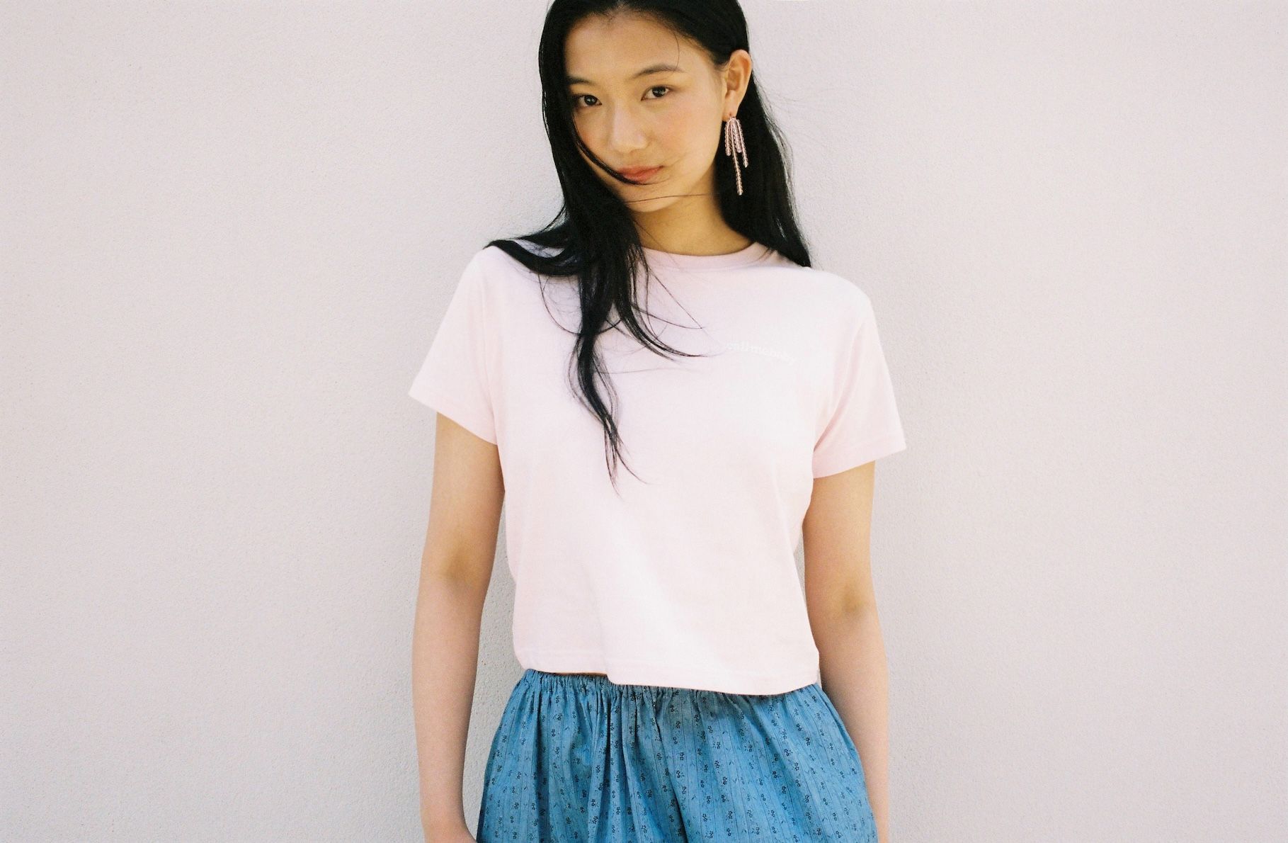 MUSINSA | CALL ME BABY Puppy Logo Cropped Tee_Pink