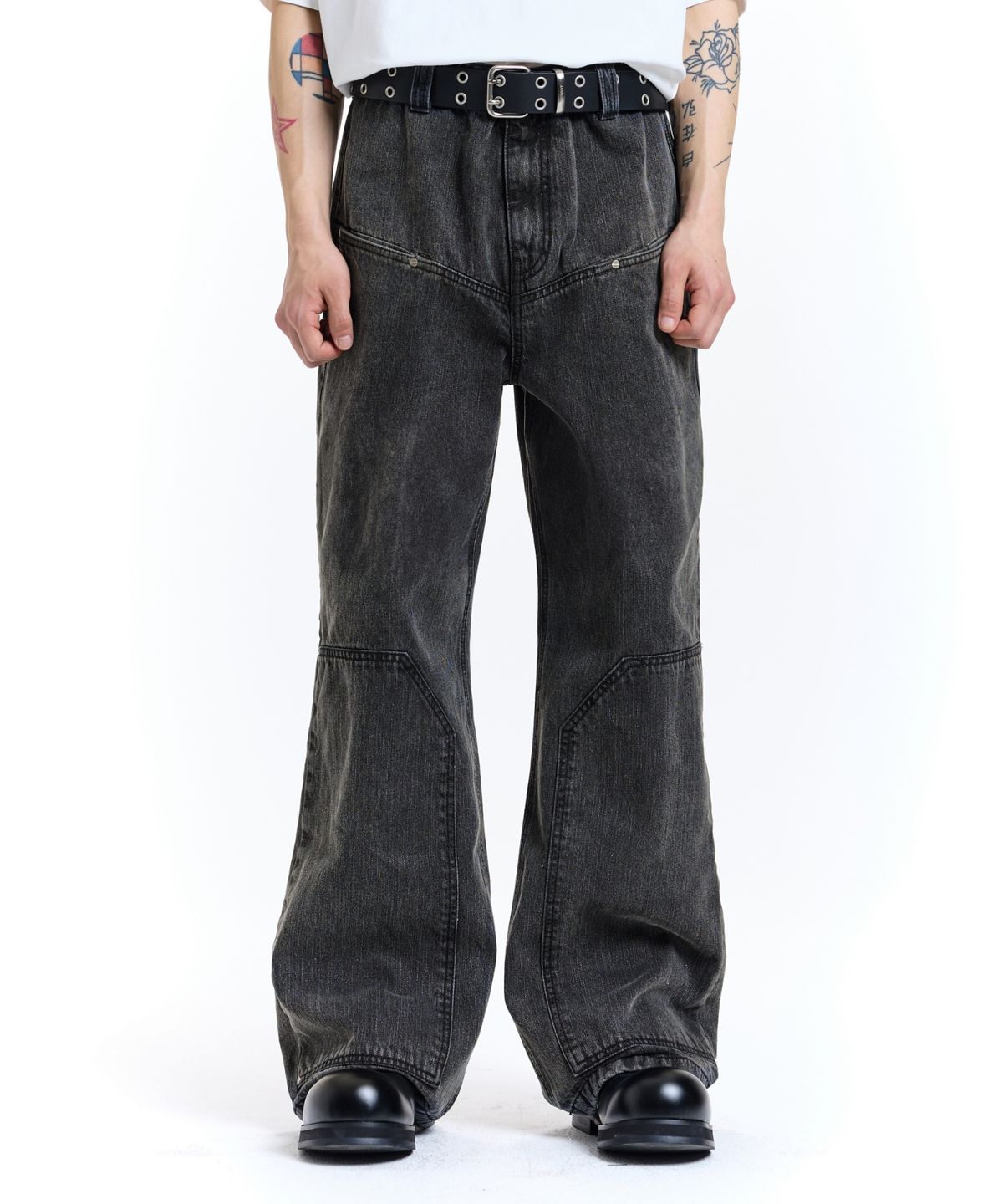 본바트(VONVAT) Half Eyelet Belt (Black) - 사이즈 & 후기 | 무신사